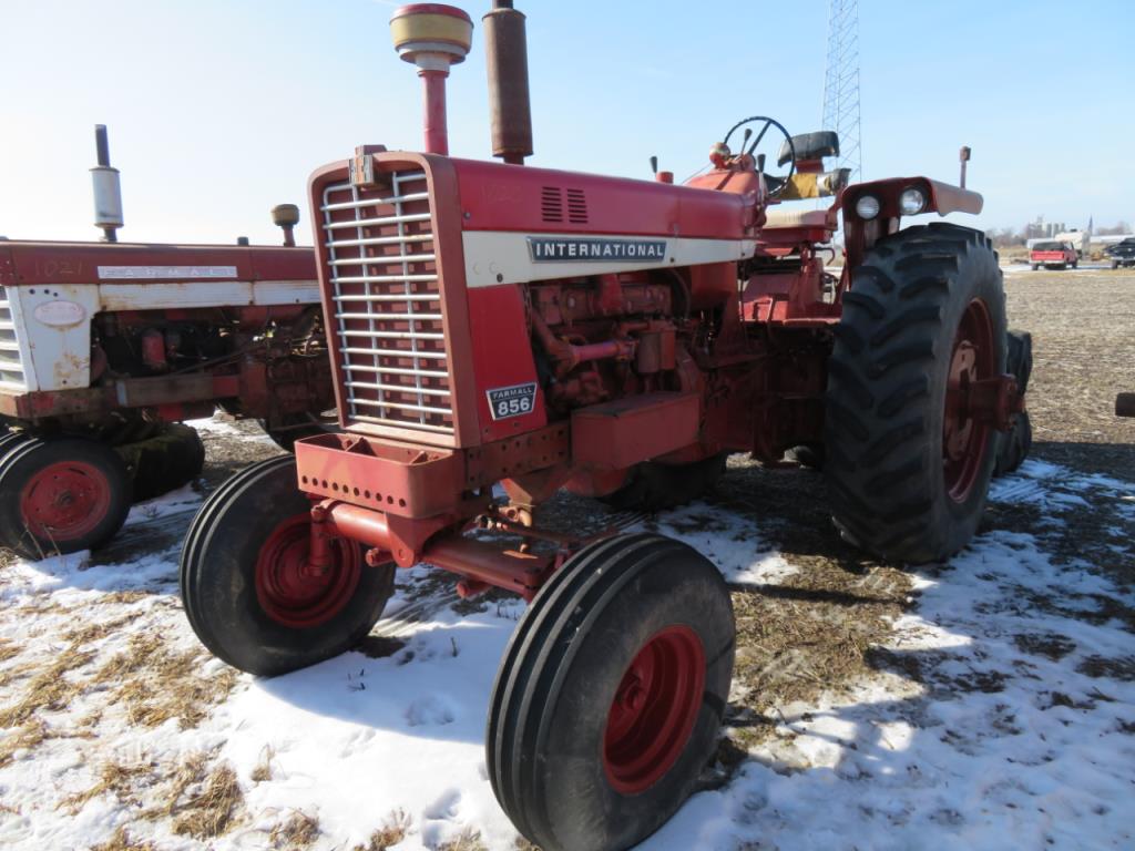 International 856 diesel tractor 5,015 original hours open station ...