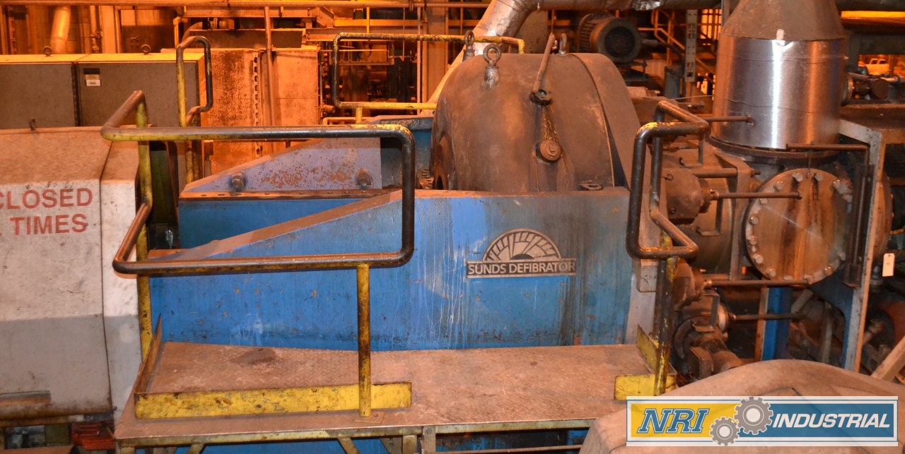 SUNDS DEFIBRATOR RGP-70CD PRIMARY REFINER, PARTIALLY DISASSEMBLED P1 ...