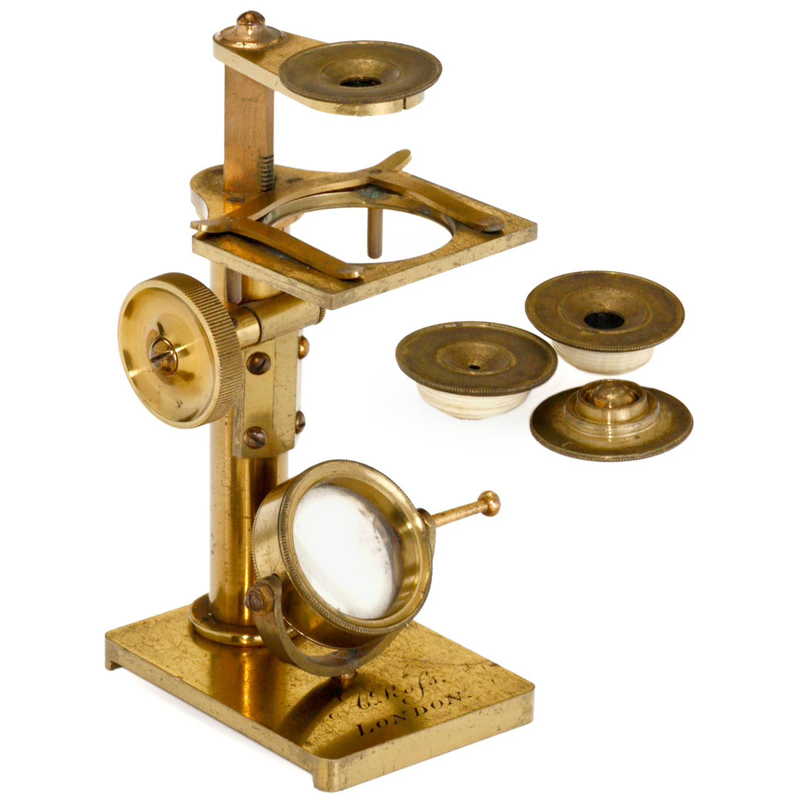 Ross Botanist Microscope, c. 1850 Simple dissecting microscope, signed ...