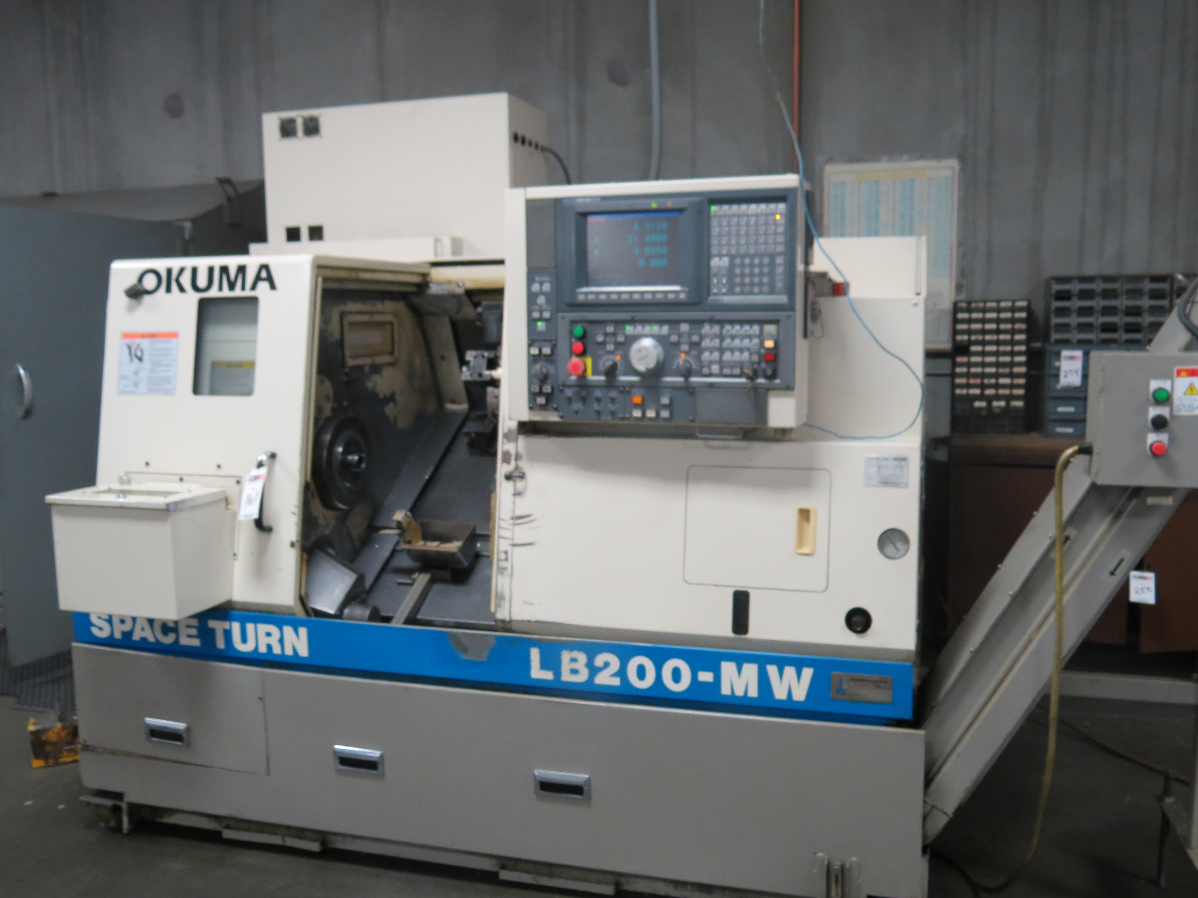 Okuma Space Turn LB200-MW, OSP-U100L, milling, C-axis, sub-spindle, 9.1 ...