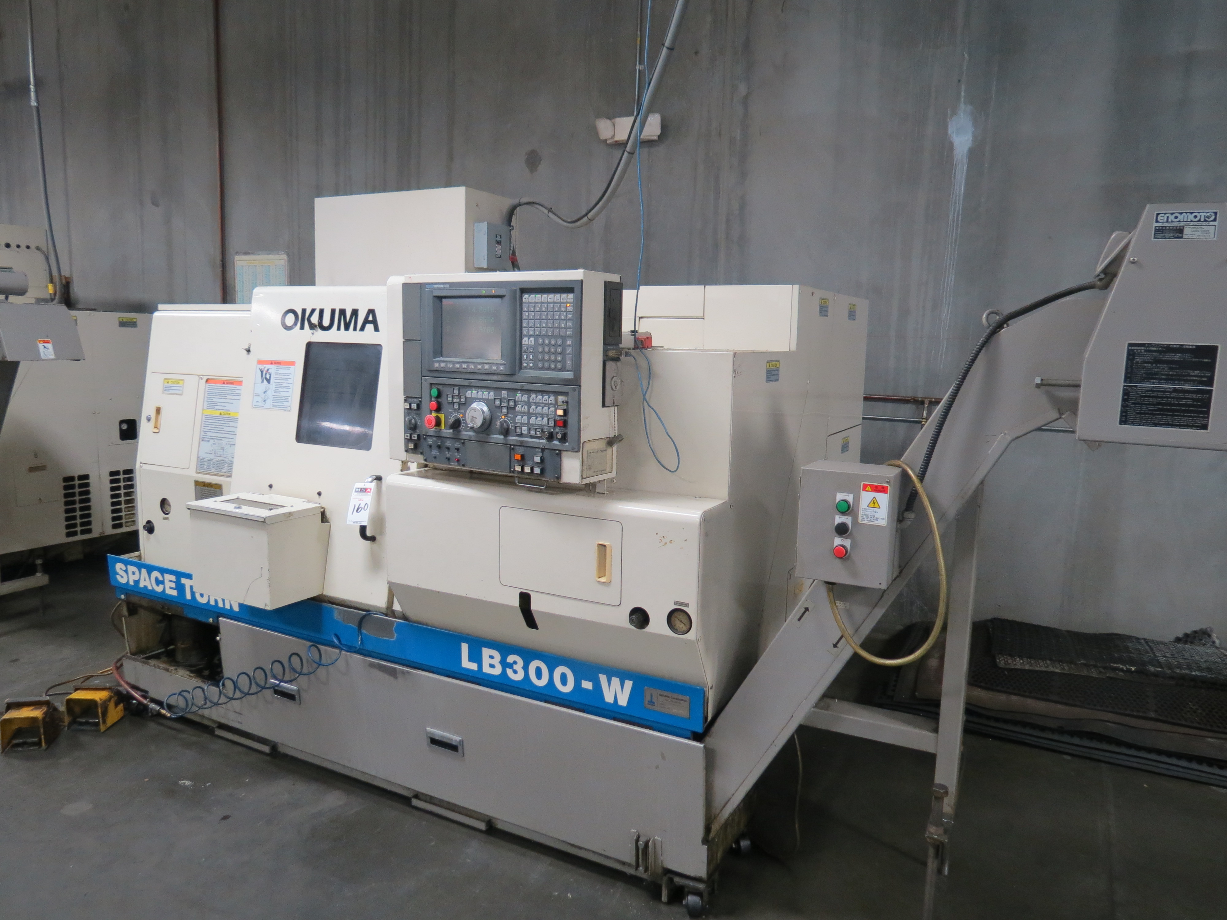 Okuma Space Turn LB300-W, OSP-U100L control, sub-spindle, 14.7" max ...