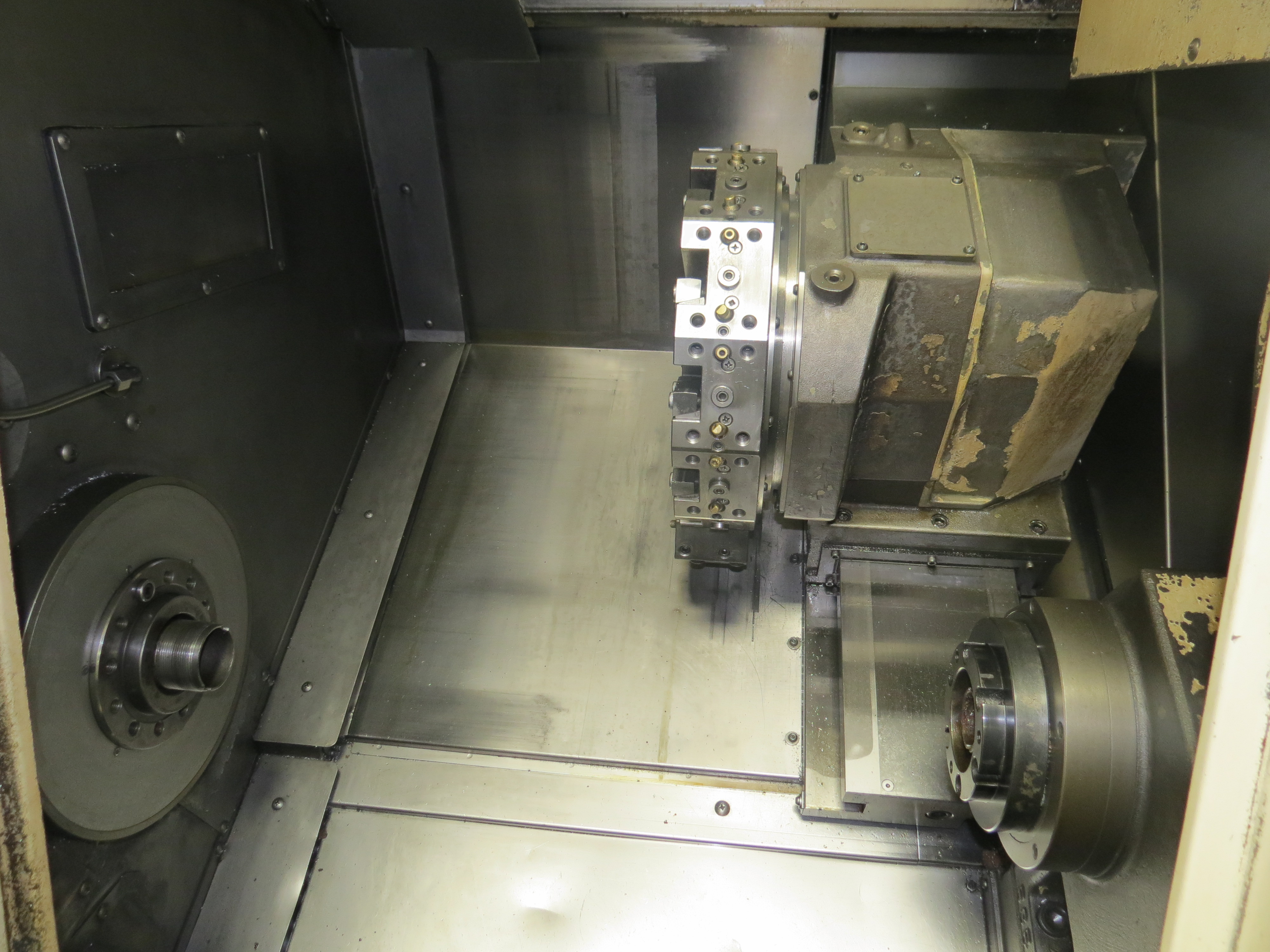 Okuma Space Turn LB300-W, OSP-U100L control, sub-spindle, 14.7" max ...