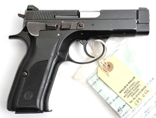 A de-activated 9mm Swiss Sphinx 2000 Police Special semi automatic ...