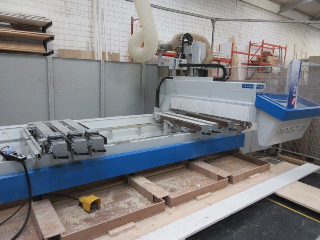 Masterwood Project 250 CNC router, with 4.2m x 1.2m bed and qty 8 work ...