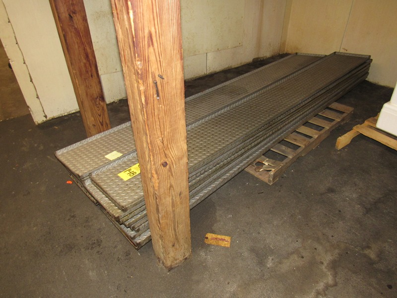 Lot of (19) Stainless Steel Runners, 14" W X 9' L (All Funds Must Be ...
