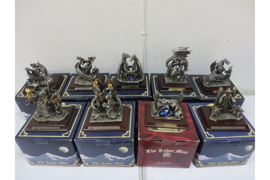 A collection of nine Myth and Magic figures