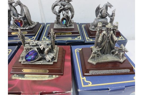 A collection of nine Myth and Magic figures