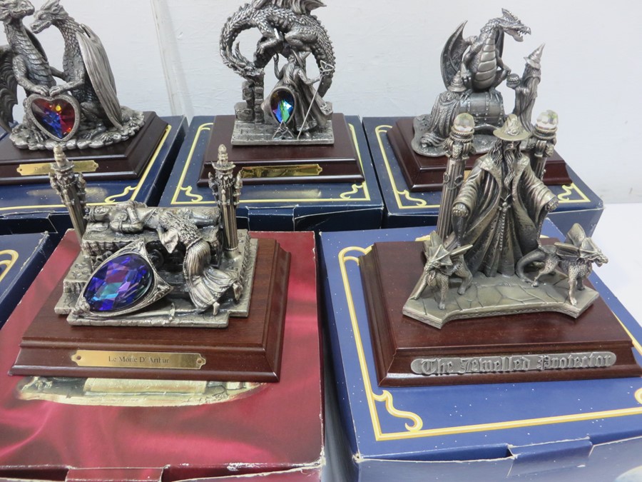 A collection of nine Myth and Magic figures