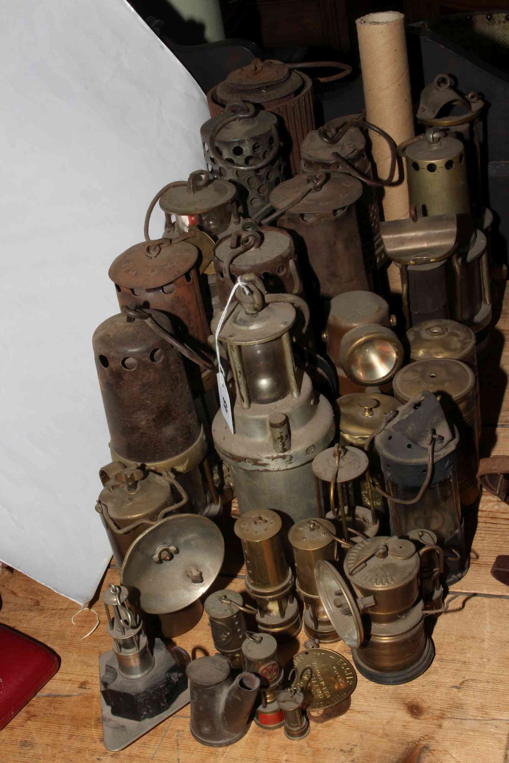 Collection of miners lamps