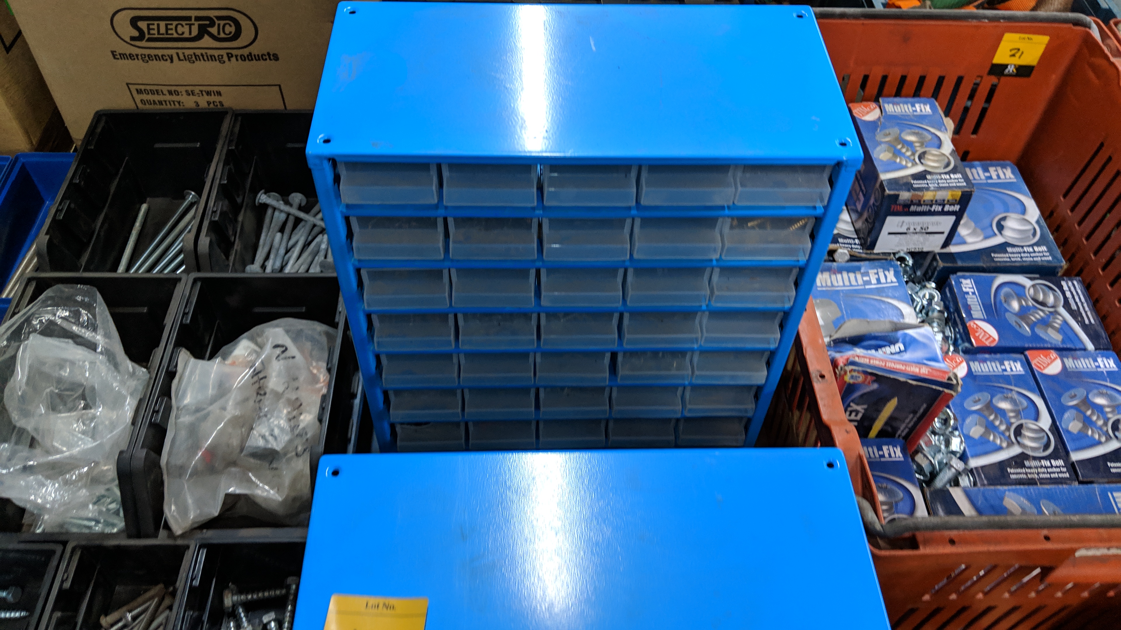 3 multi-compartment storage units & their contents consisting of a vast ...