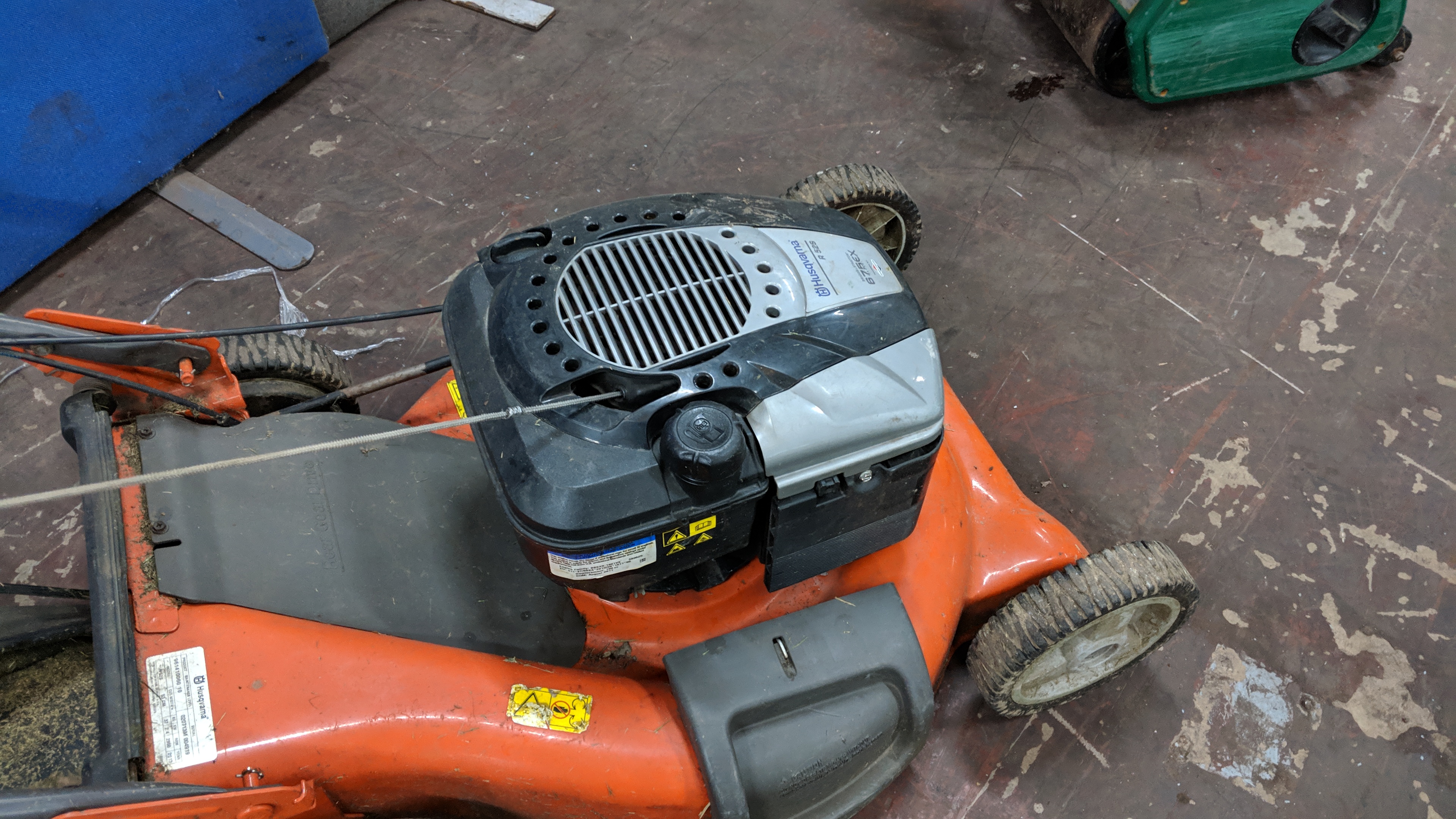 Husqvarna model R52S petrol mower IMPORTANT: Please remember goods ...