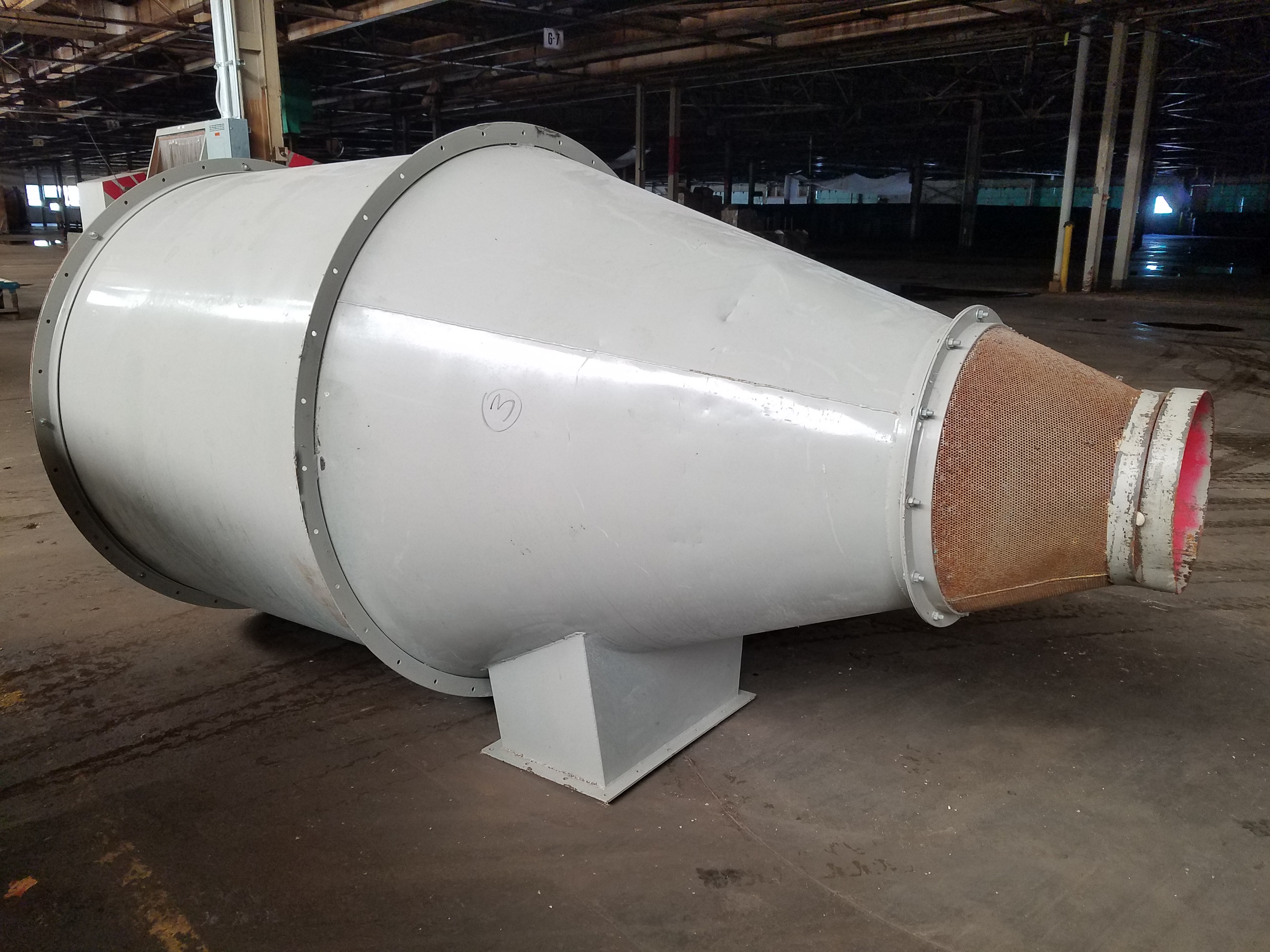 4' Elutriator, 48" diameter openin x 130" long, Carbon Steel ...