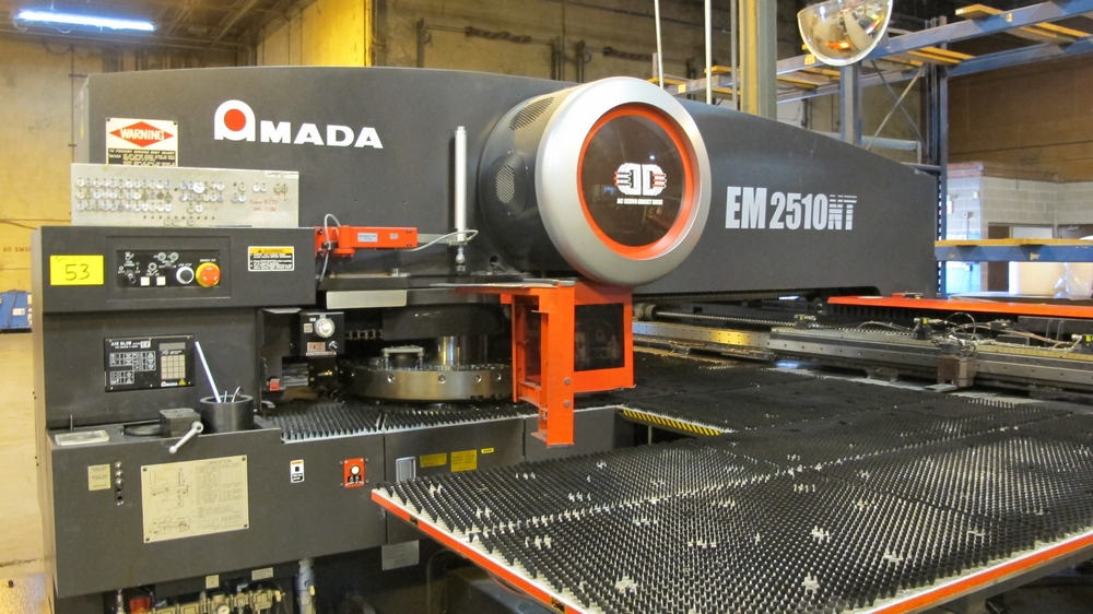 2011 AMADA, EM2510NT, CNC 22 TON SERVO-ELECTRIC TURRET PRESS with AMNC ...