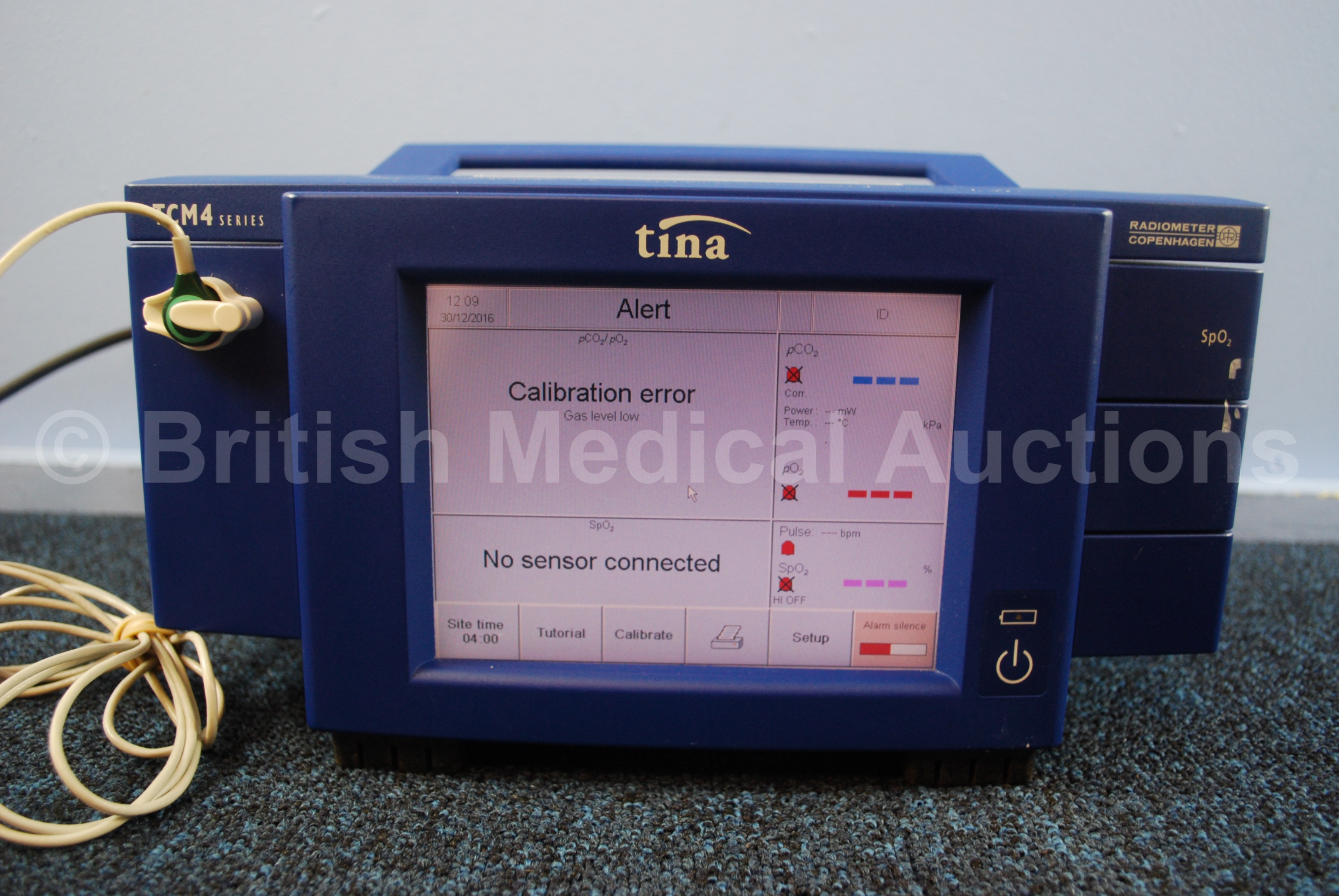 Radiometer Copenhagen Tina TCM4 Series Transcutaneous Monitor (Powers Up)