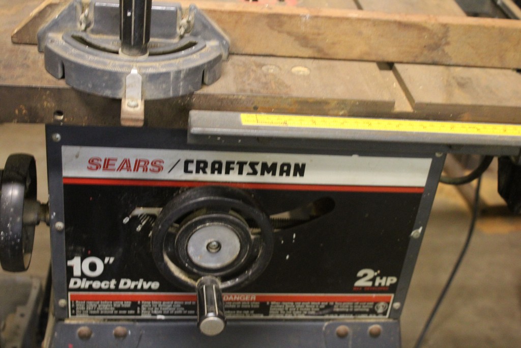 SEARS CRAFTSMAN 10" DIRECT DRIVE 2 HP TABLE SAW