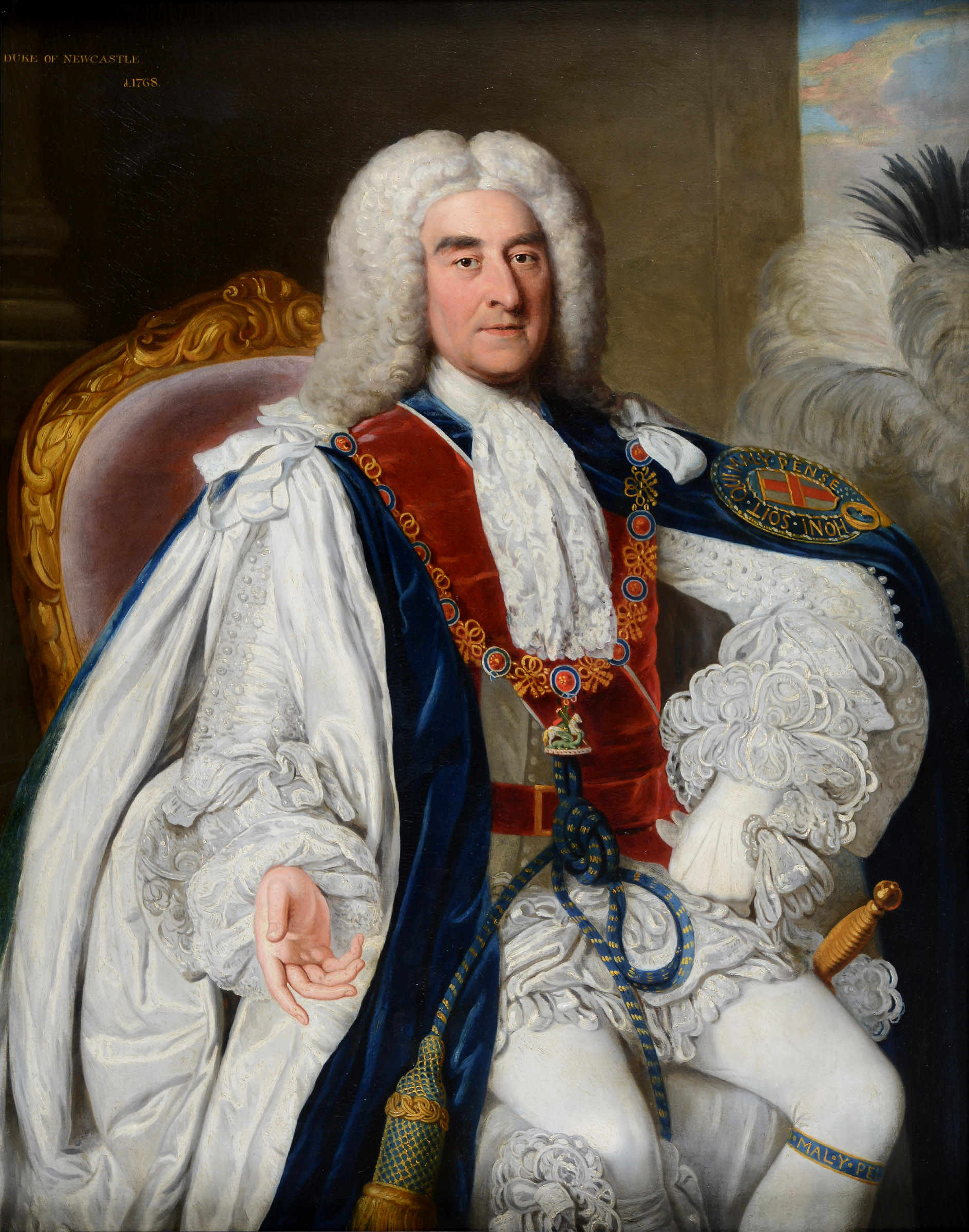 WILLIAM HOARE OF BATH, RA (c.1707-1792) PORTRAIT OF THOMAS PELHAM ...
