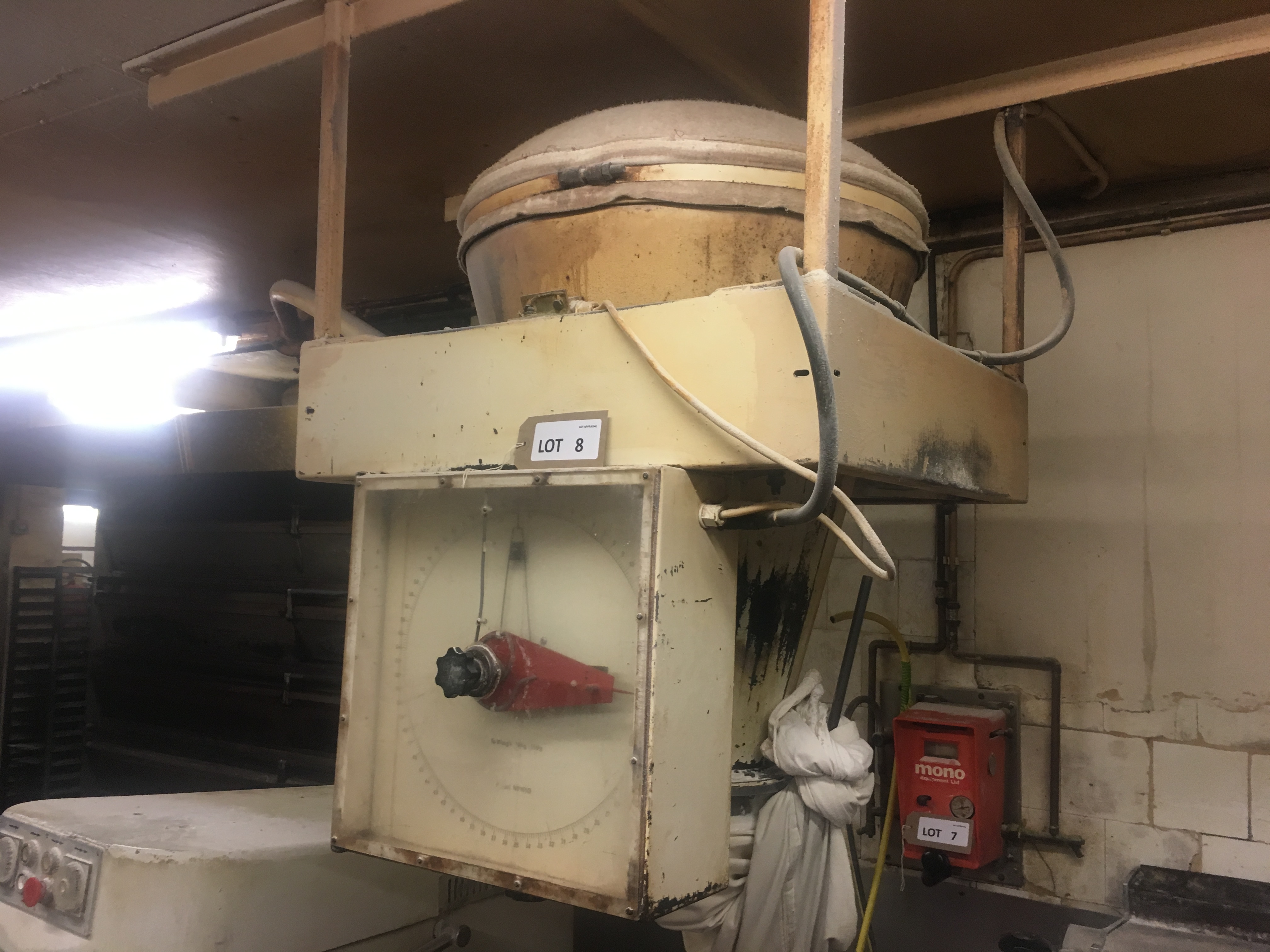 Quantock Engineering flour delivery hopper with load cell (fed from ...