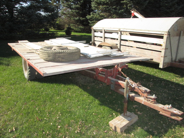 13’ HOMEMADE FLATBED TILT TRAILER