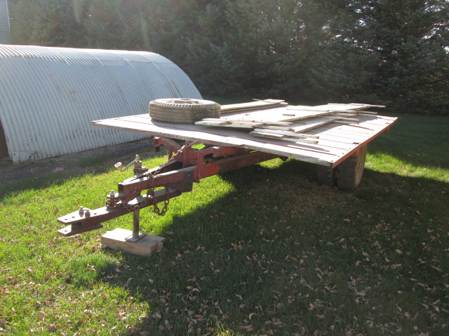 13’ HOMEMADE FLATBED TILT TRAILER