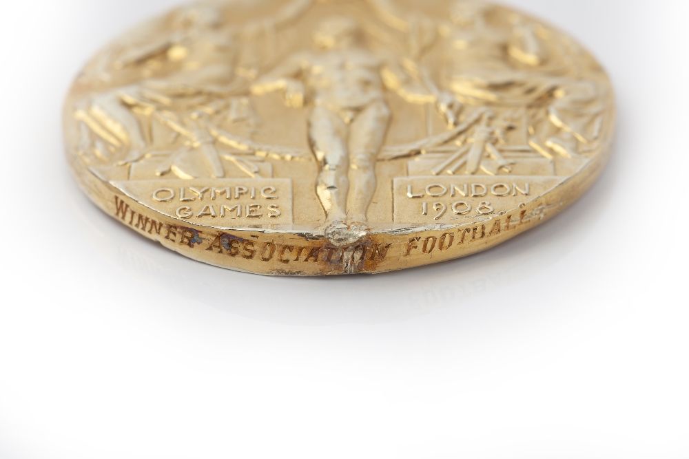 AN OLYMPIC GOLD MEDAL, LONDON 1908, the obverse inscribed 'Olympic ...