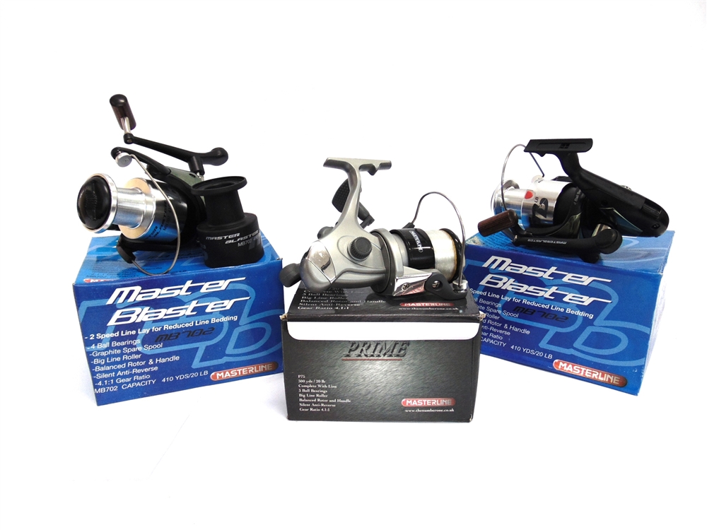 MASTERLINE FISHING REELS including John Wilson 'P75' and two Master ...