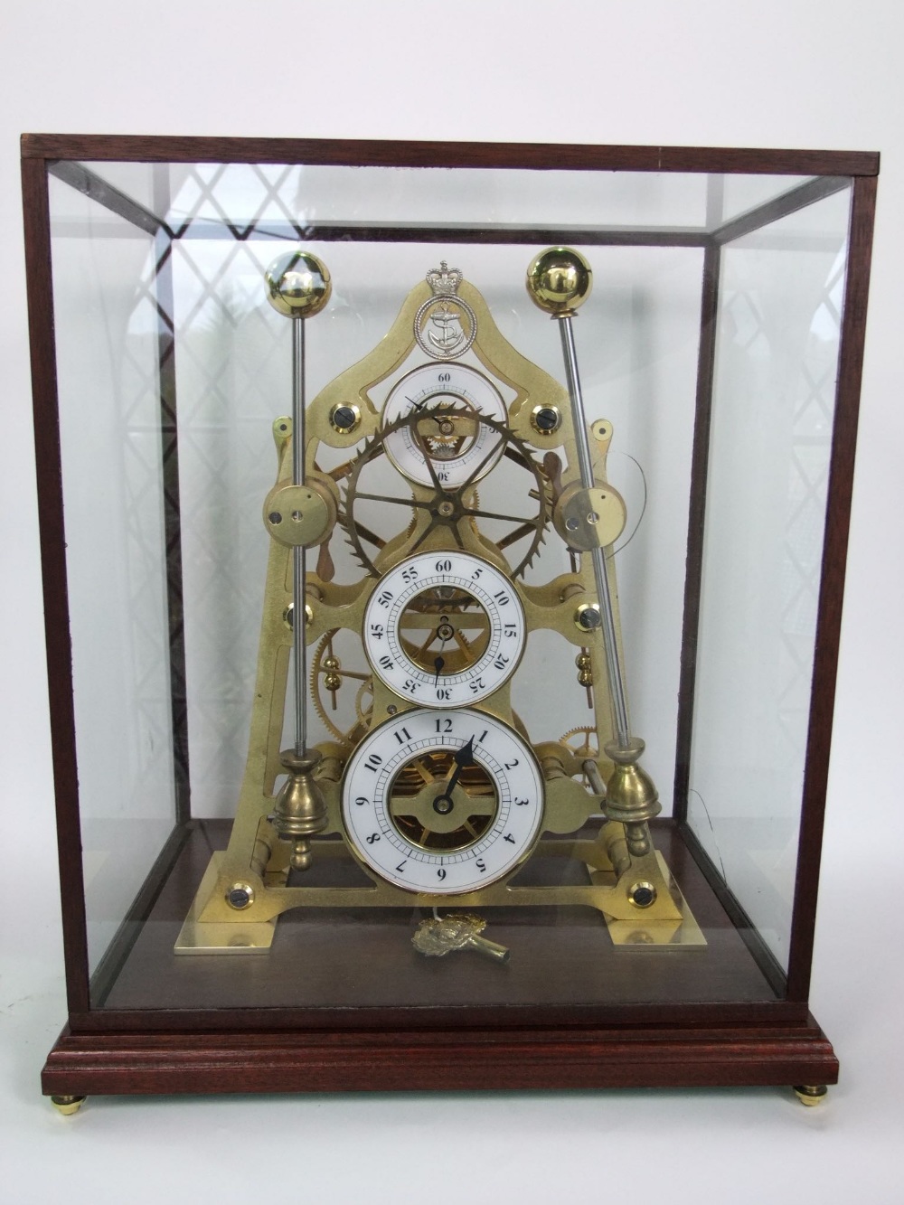 Devon Clocks grasshopper skeleton mantel clock, with original Devon ...