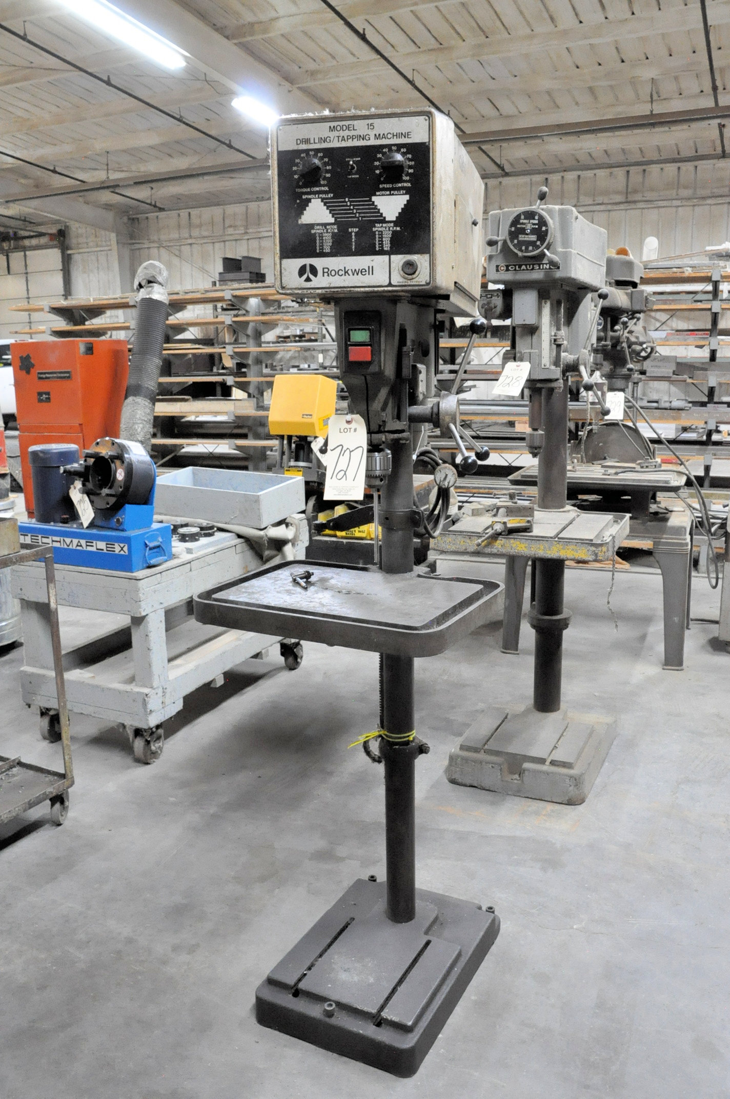 Rockwell Model 15-201, 15" Floor Standing Drilling Tapping Press, S/n ...