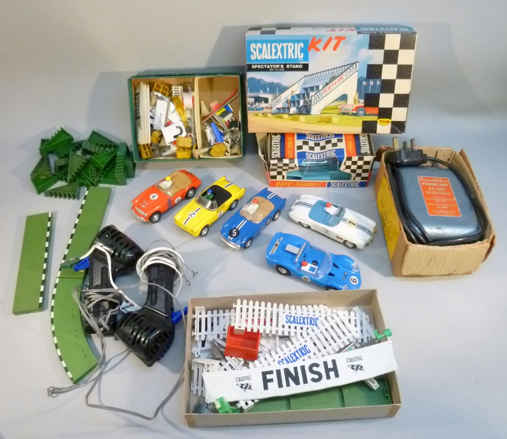 1960'S SCALEXTRIC SET 65 MODEL MOTOR RACING SET (INCOMPLETE), BOXED ...
