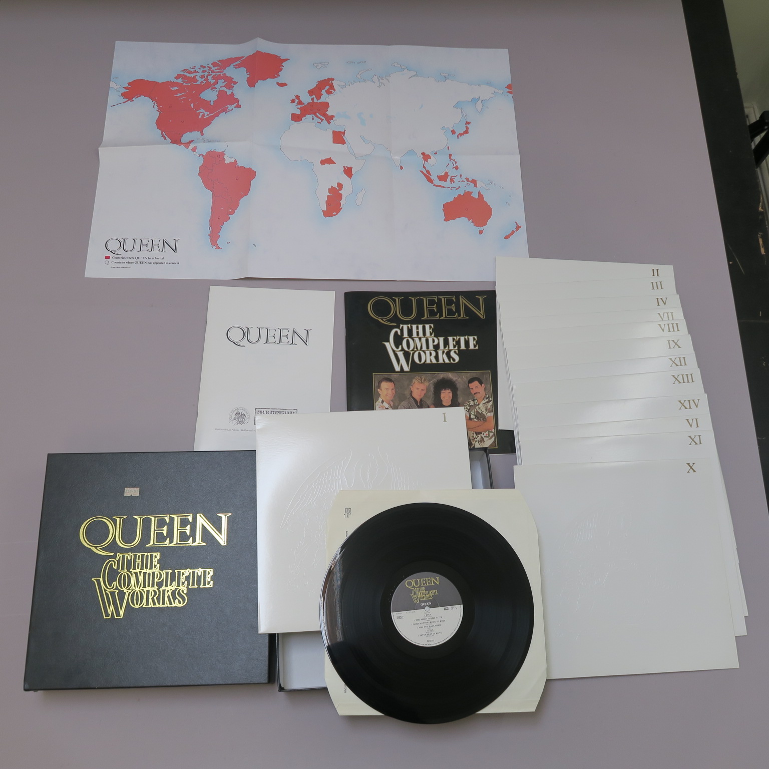 Queen The Complete Works QB1 vinyl box set from 1973 containing 14 LPs ...