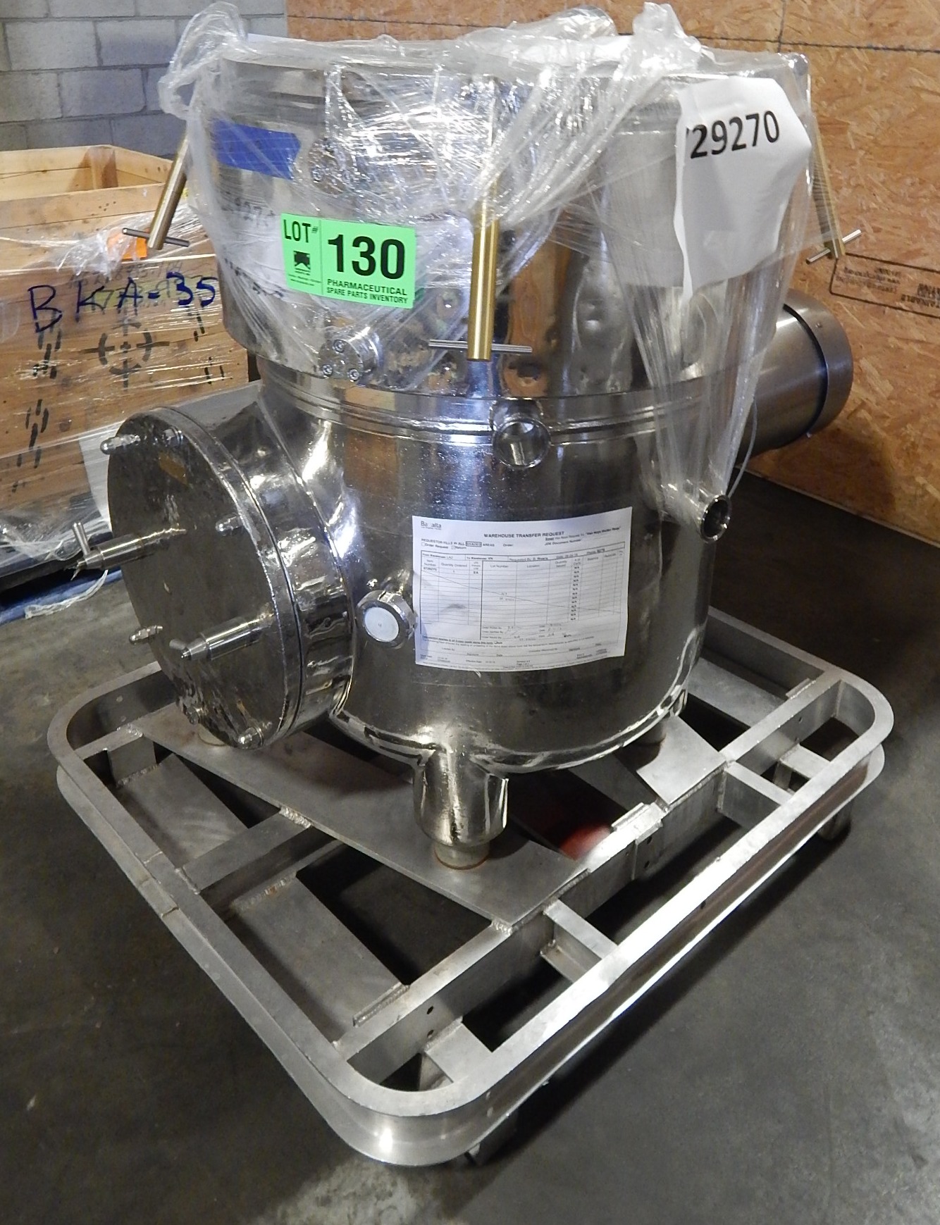 WESTFALIA SEPARATOR AG BKA35-86-076 CHAMBER SEPERATOR WITH MAX 5000RPM ...