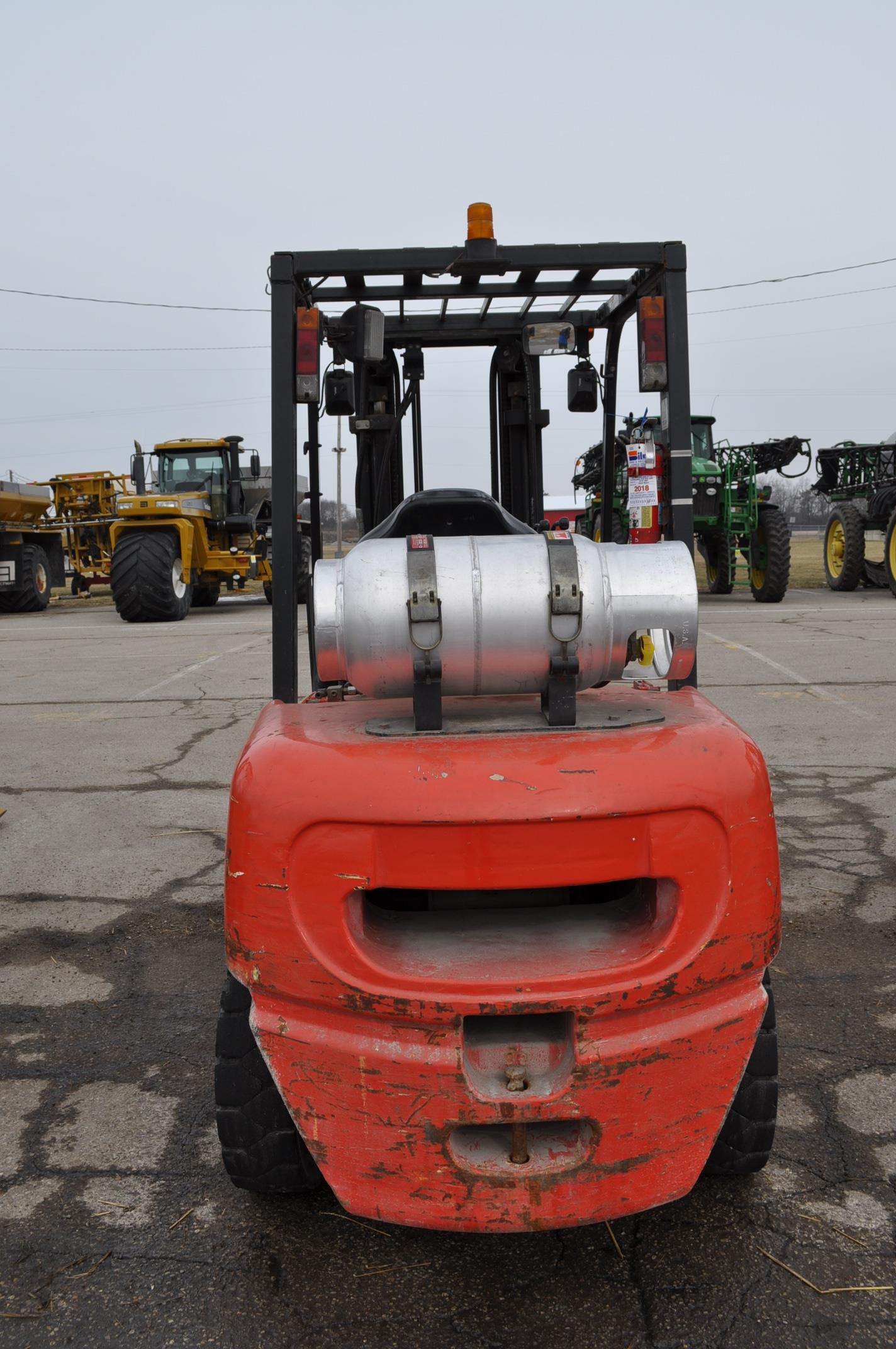 Kalmar AC Model P60 forklift, propane, 3-stage mast, 4,575 capacity ...