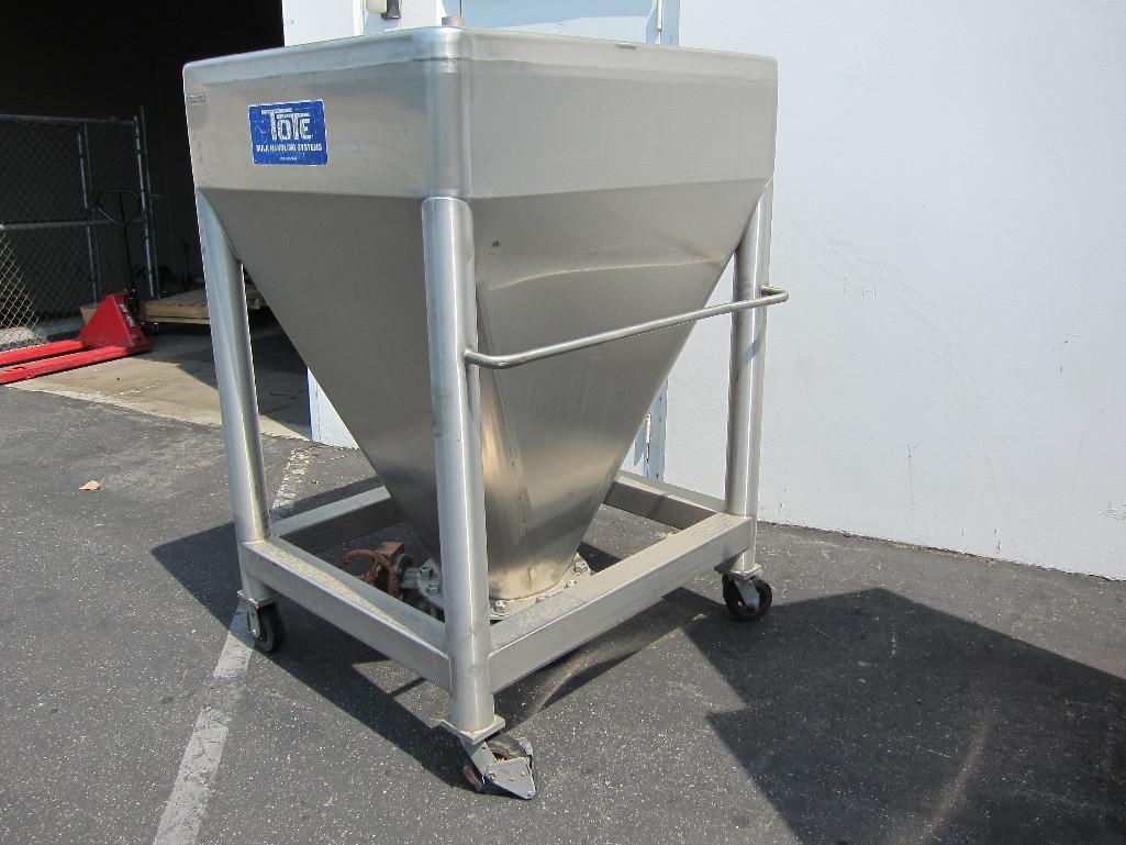 1-Used Tote Systems stainless steel tote bin. Serial: #: 9359-RH260 ...