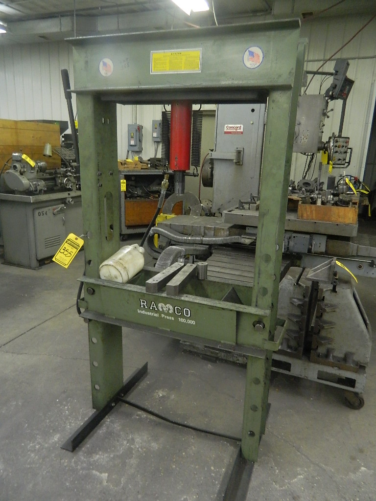 RAMCO 50-TON H-FRAME HYDRAULIC PRESS, MODEL RP50, S/N 04899