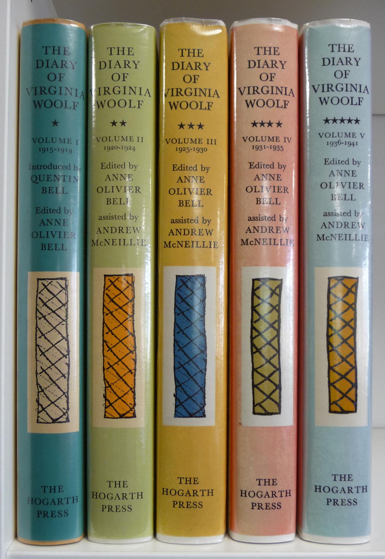 Woolf (Virginia) The Diary of Virginia Woolf, Volumes 1 to 5, 1977-84 ...