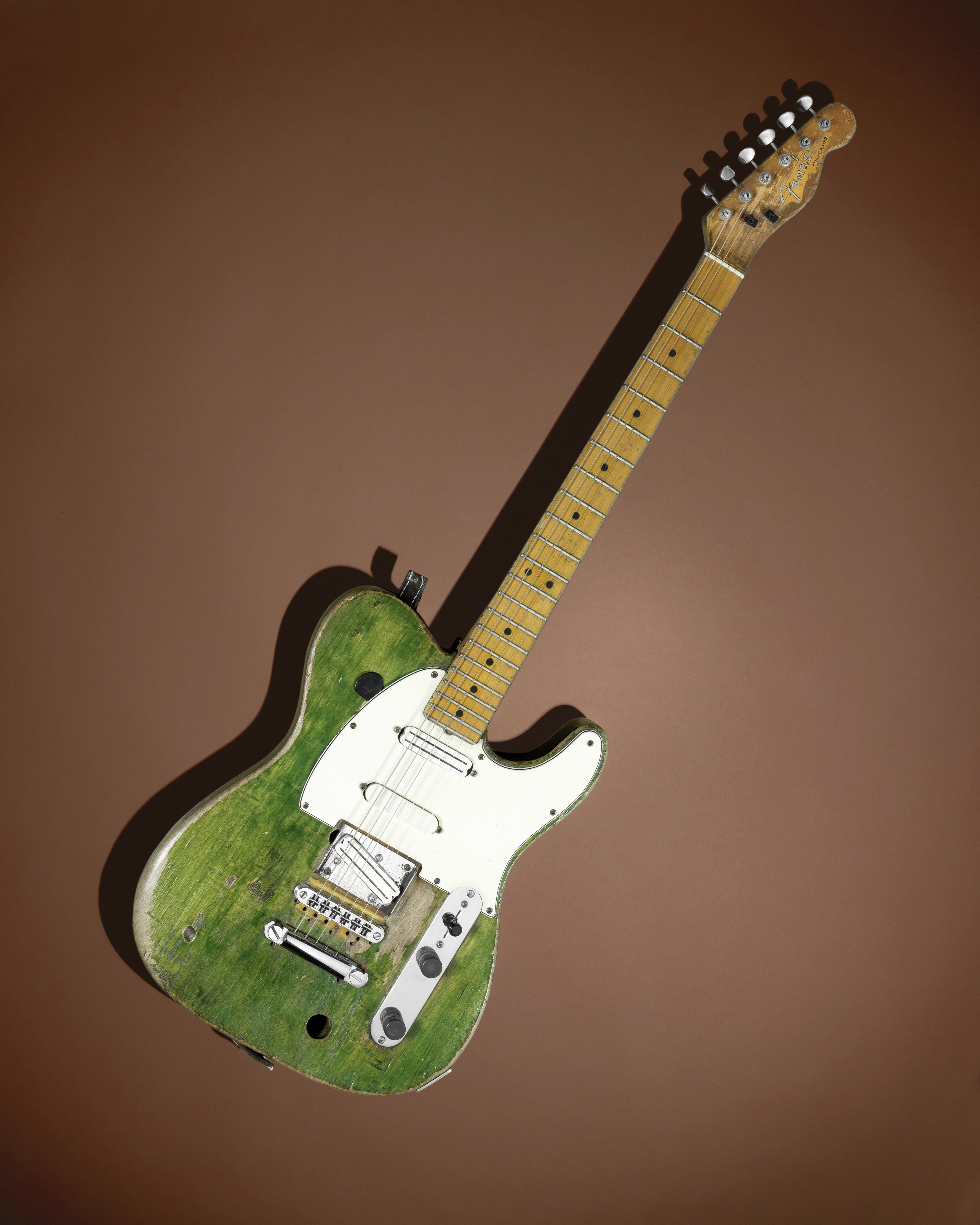Status Quo: Francis Rossi's legendary green Fender Telecaster guitar ...