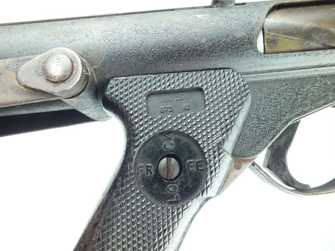 A deactivated 9mm Sterling Sub Machine Gun, 8.25inch sighted barrel ...