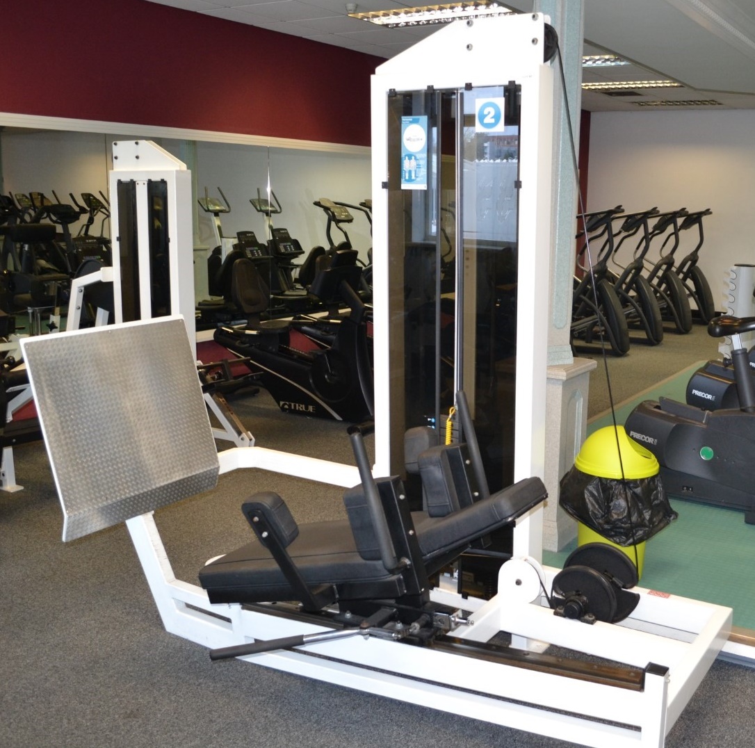 1 x Force Horizontal Leg Press Pin Loaded Gym Machine With 125kg ...