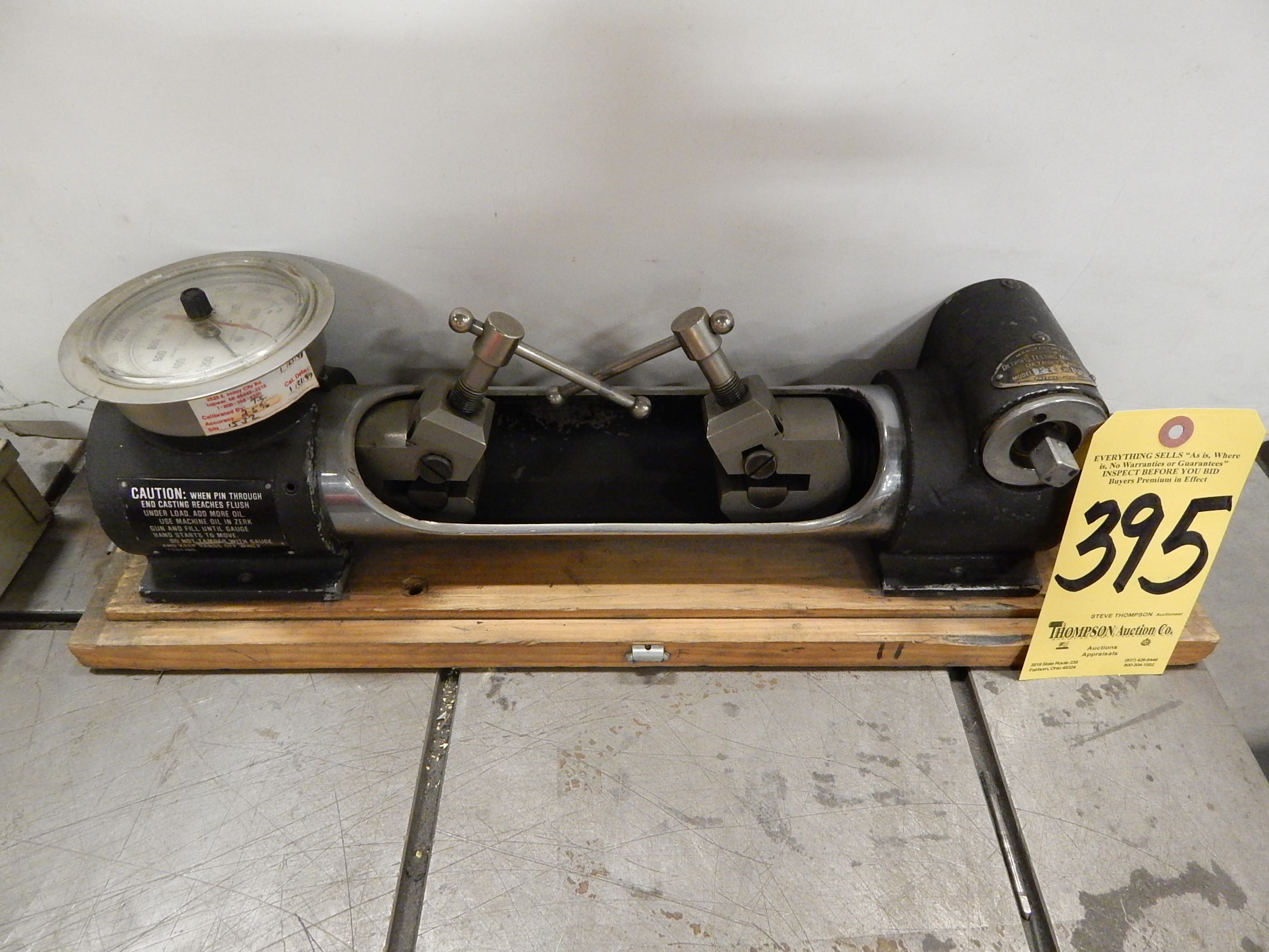 Detroit Testing Machine Model PT Portable Tensile Tester