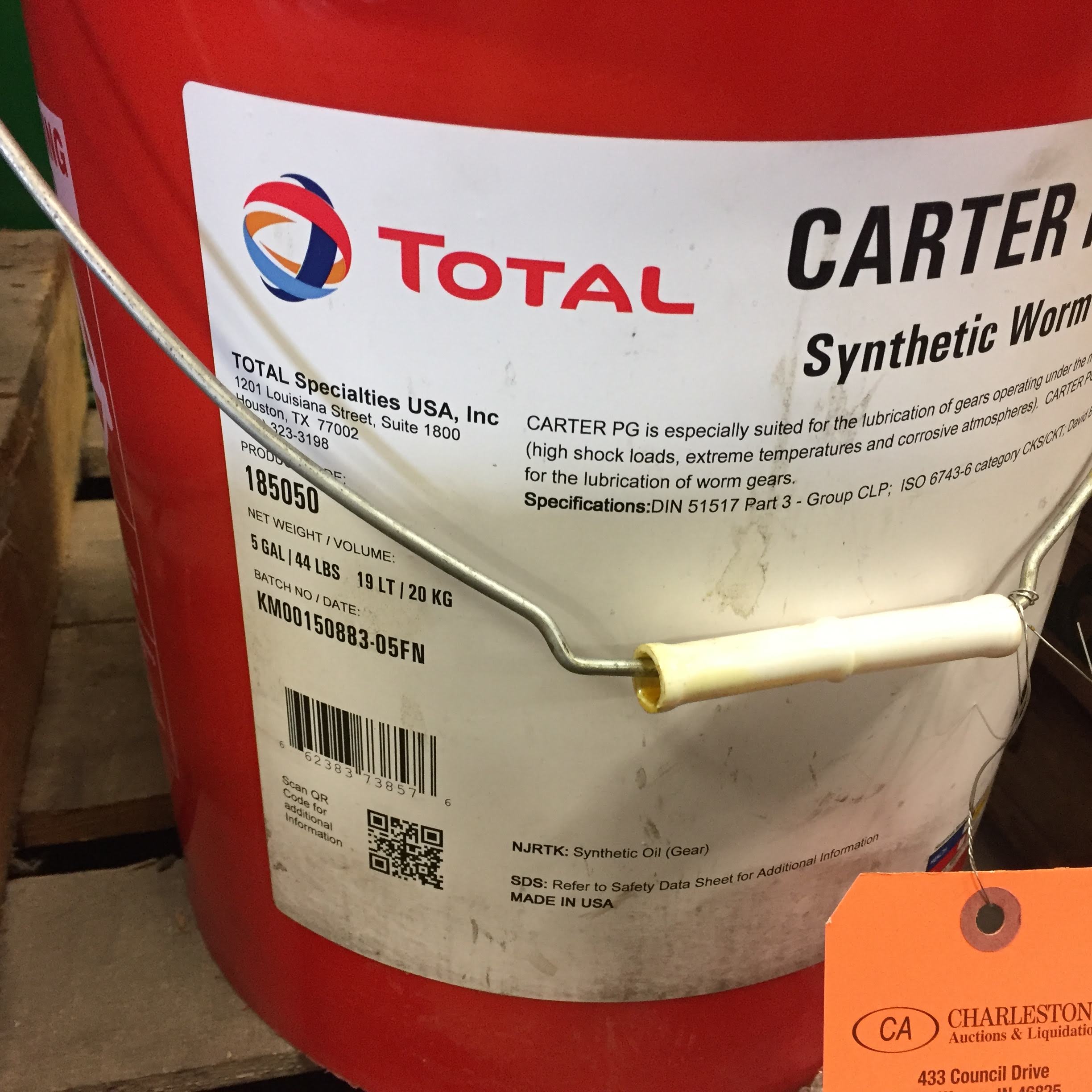 (1) *NEW* Total Carter PG-220 Synthetic Worm Gear Oil *NEW*
