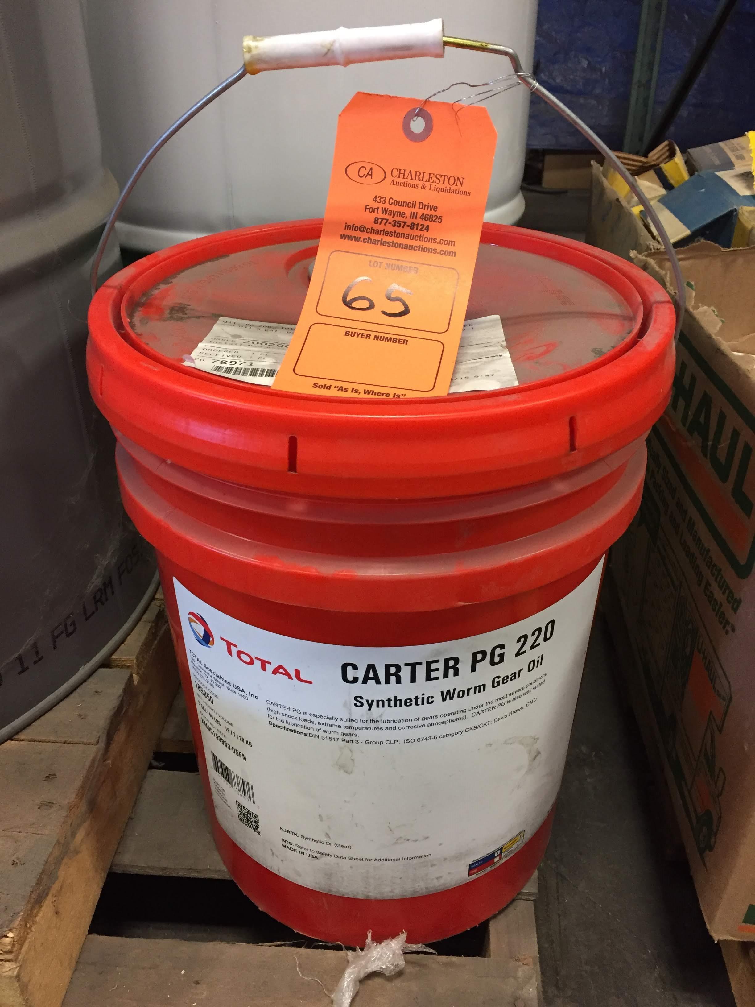 (1) *NEW* Total Carter PG-220 Synthetic Worm Gear Oil *NEW*