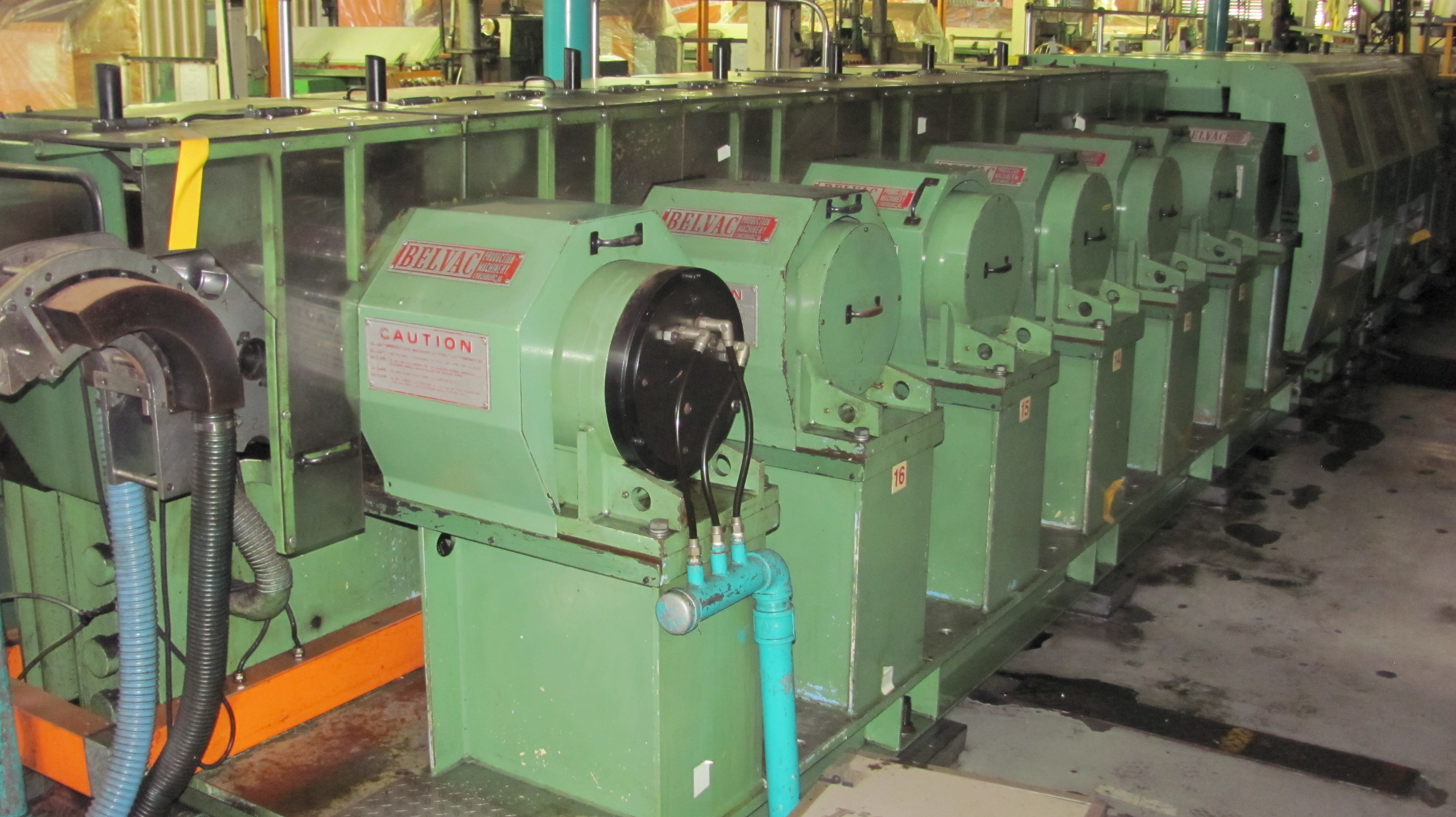 Belvac necker, model 595, 16 Neckers+Flanger stroke, 211/202 smooth ...