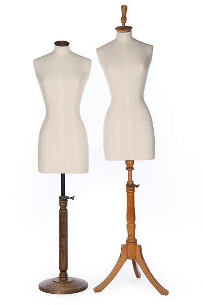 Two Stockman style mannequins, modern, together with a torso (lacking ...