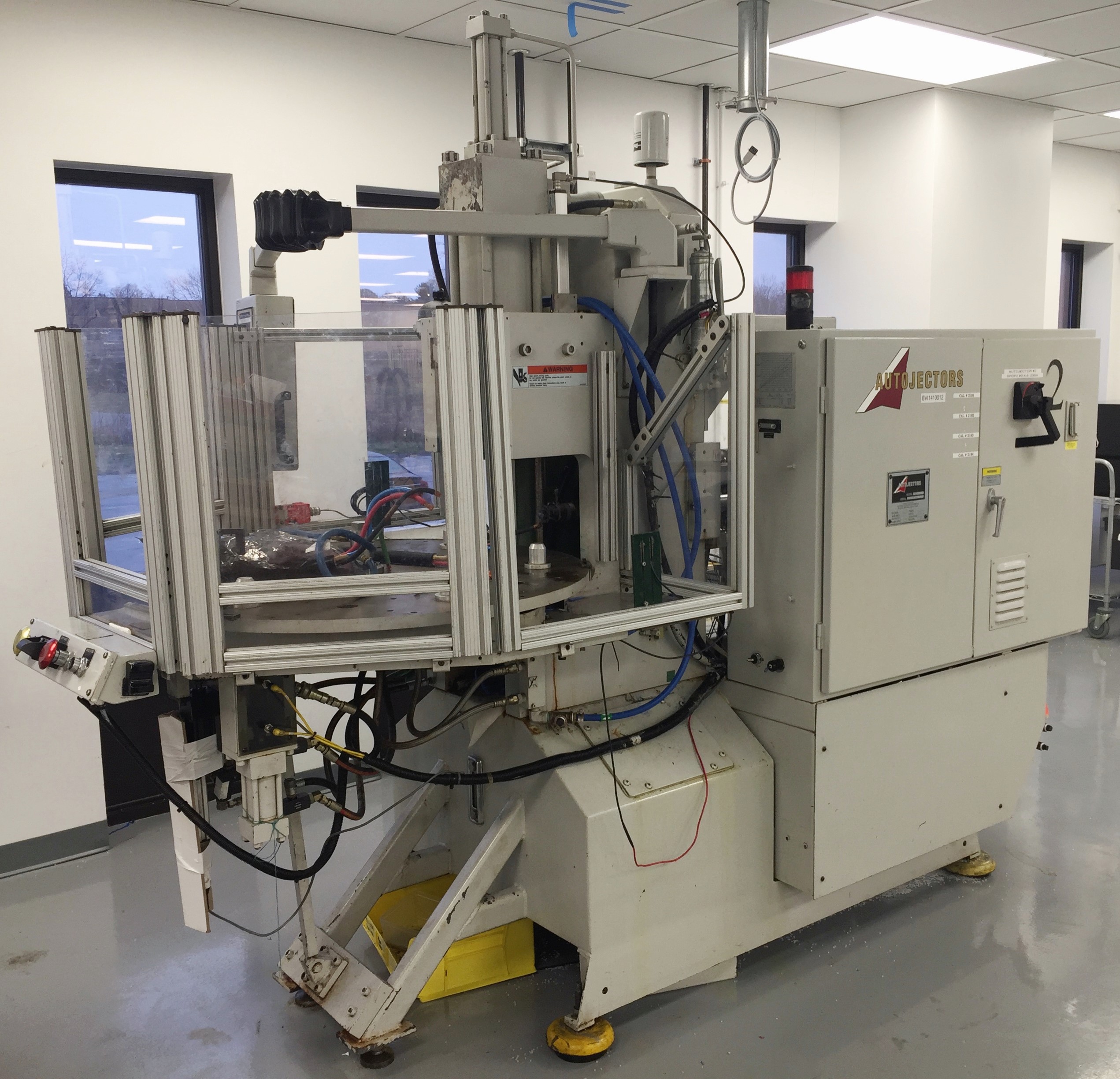 40 Ton, 2.27 oz. AUTOJECTOR Vertical Rotary Injection Molding Machine ...