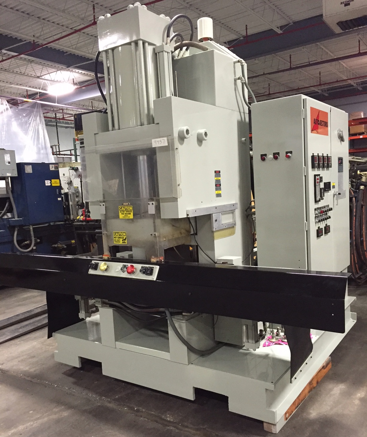 150 Ton 9.93 oz. AUTOJECTOR Vertical Shuttle Injection Molding Machine ...