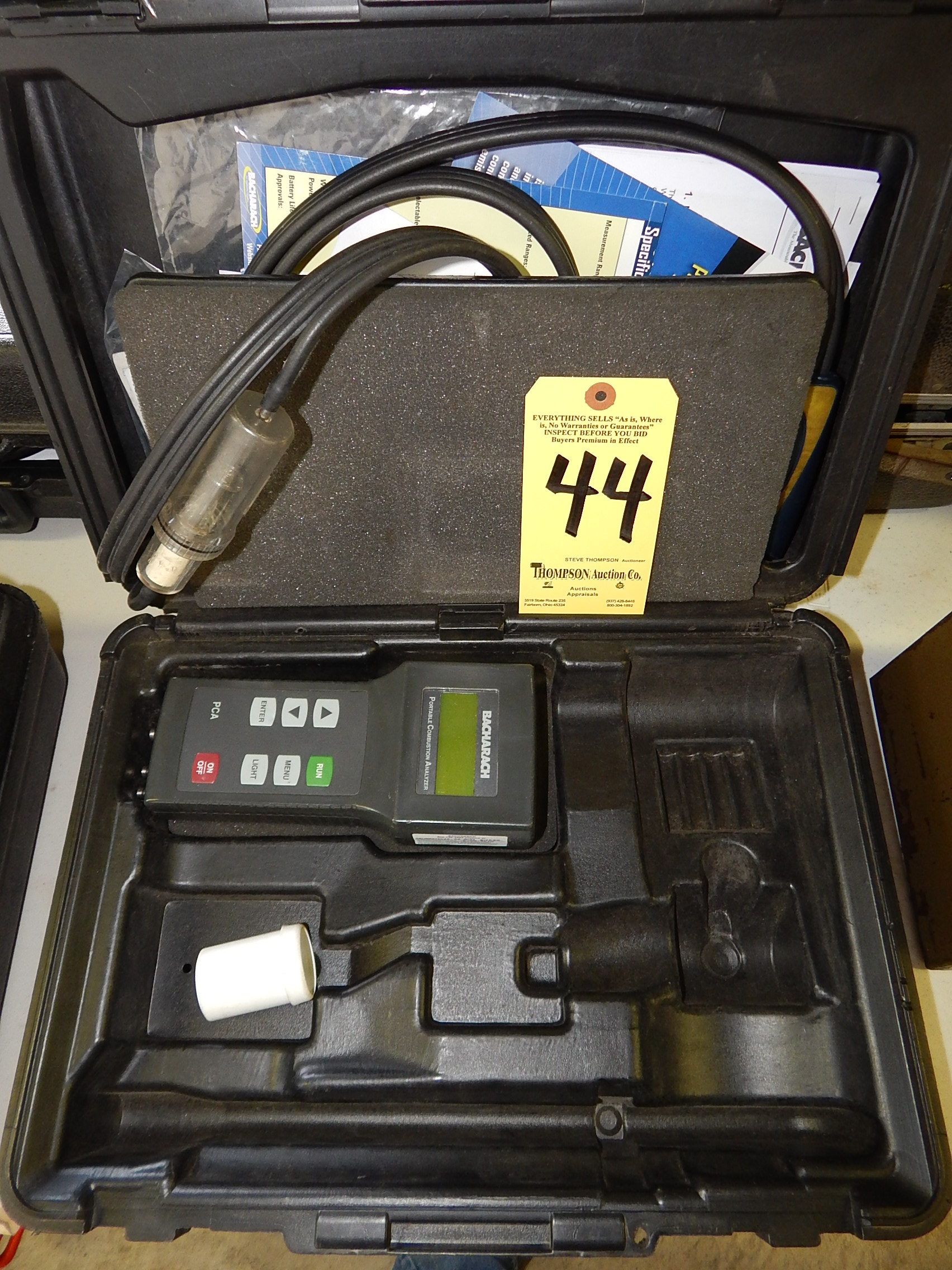 Bacharach Combustion Analyzer