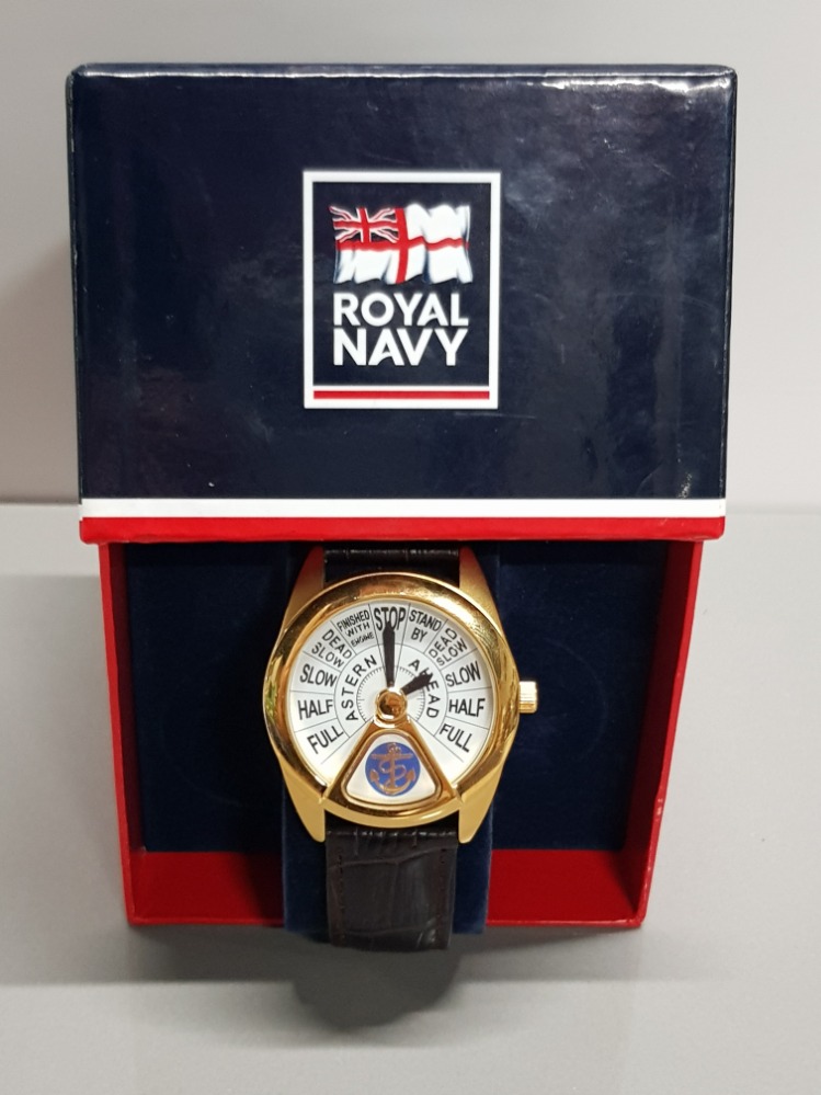 BOXED ROYAL NAVY WRISTWATCH