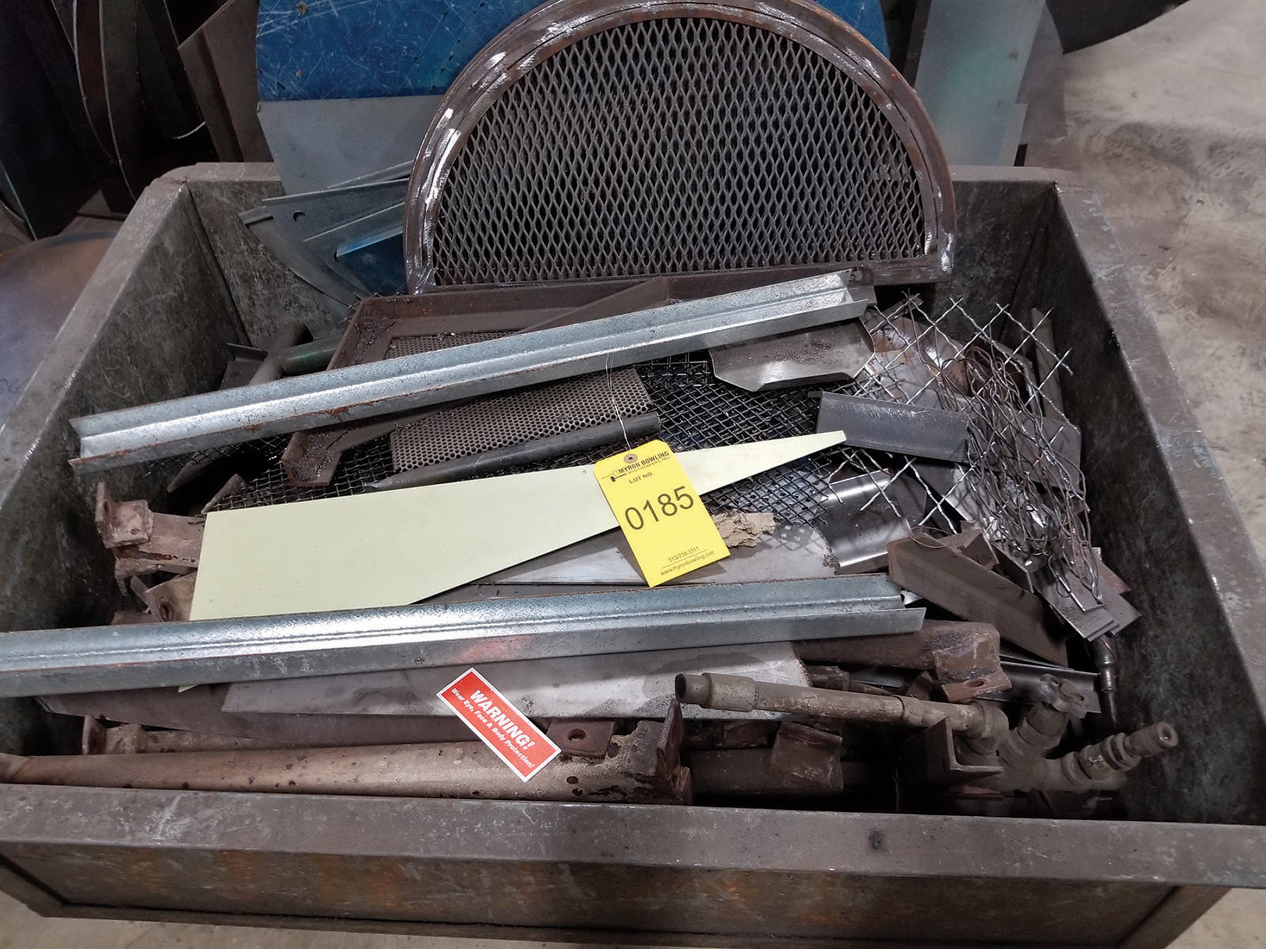 45'' X 34'' X 19'' 4-CASTER SCRAP CARTS FULL OF STEEL SCRAP (X2)