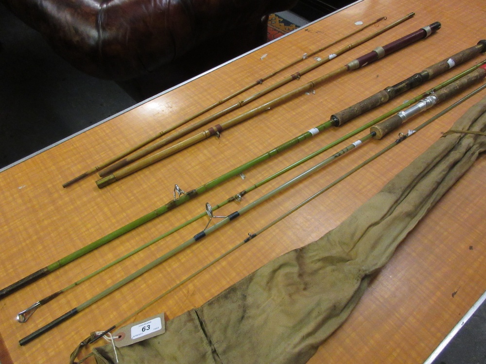 Milbro Pelican Scottish made two piece fishing rod and two other ...