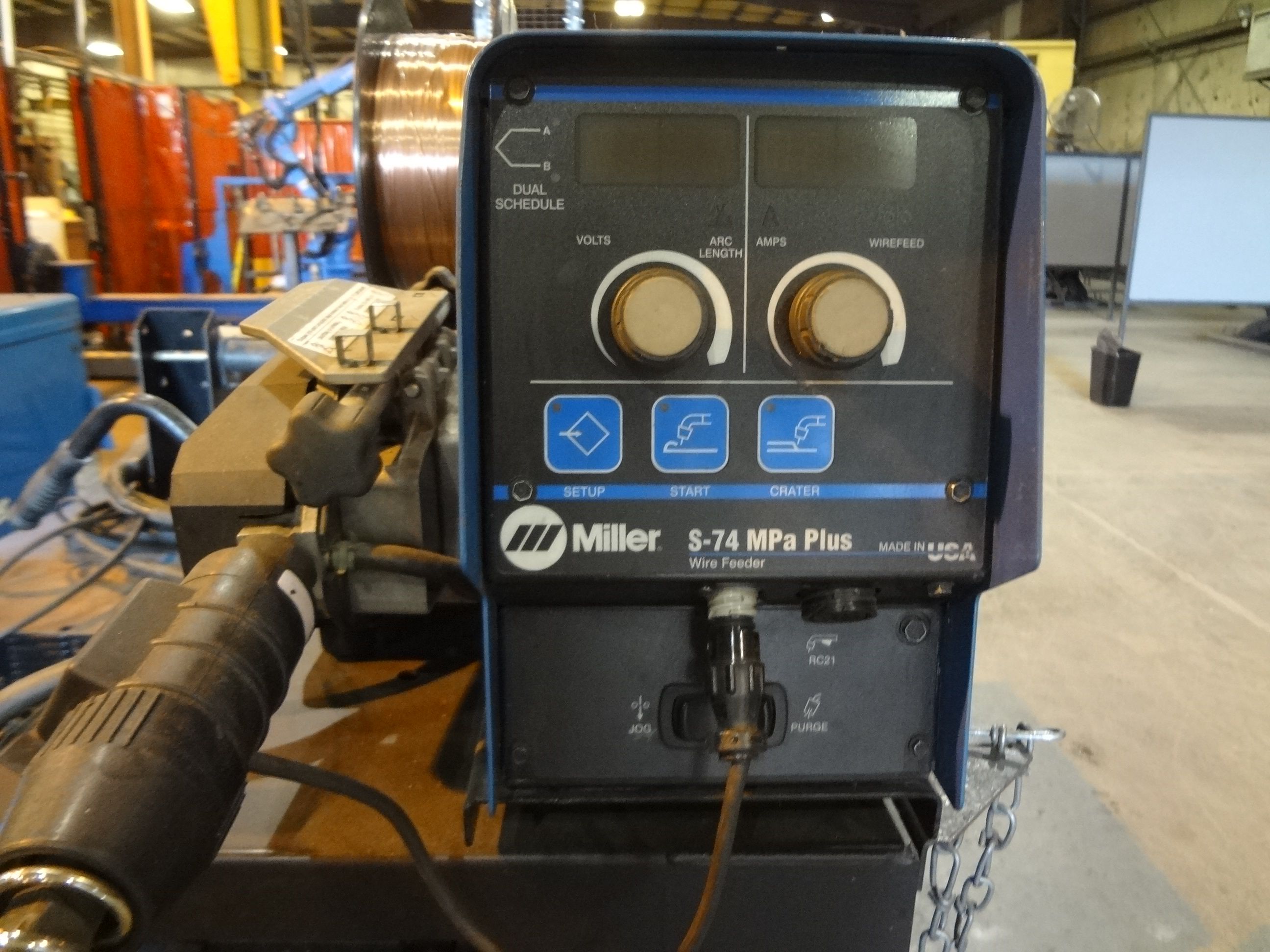350 AMP MILLER XMT 350 MPA AUTOLINE WELDER; S/N MA490333A, W/ MILLER S ...