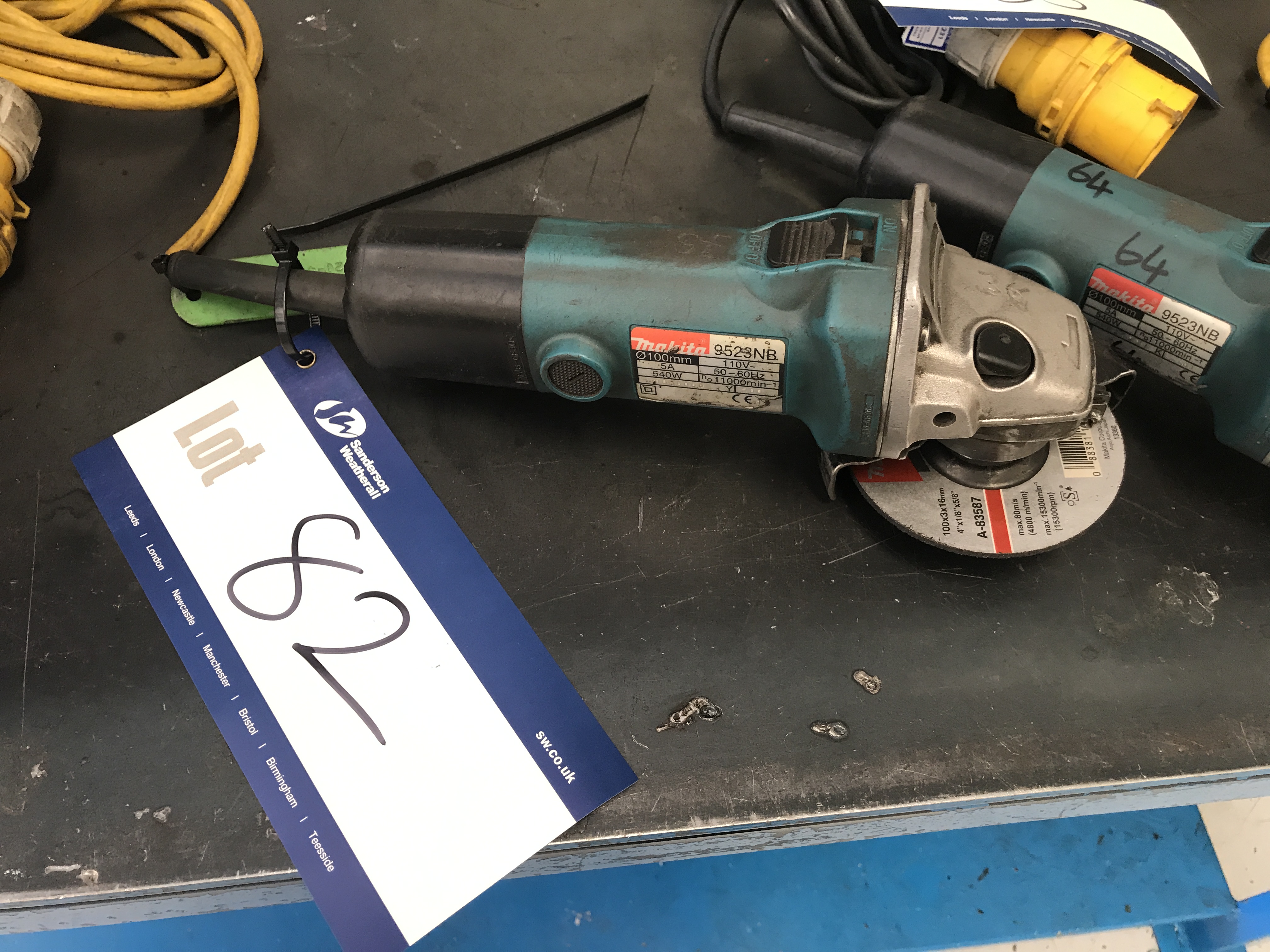 Makita 9523NB 100mm Angle Grinder (110v)